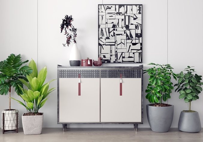 style Chinese edge cabinet porch 3D model | CGTrader