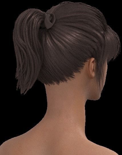 Short hair 043-FV2 for FV2 3D model from Clo3D Software 3D model | CGTrader