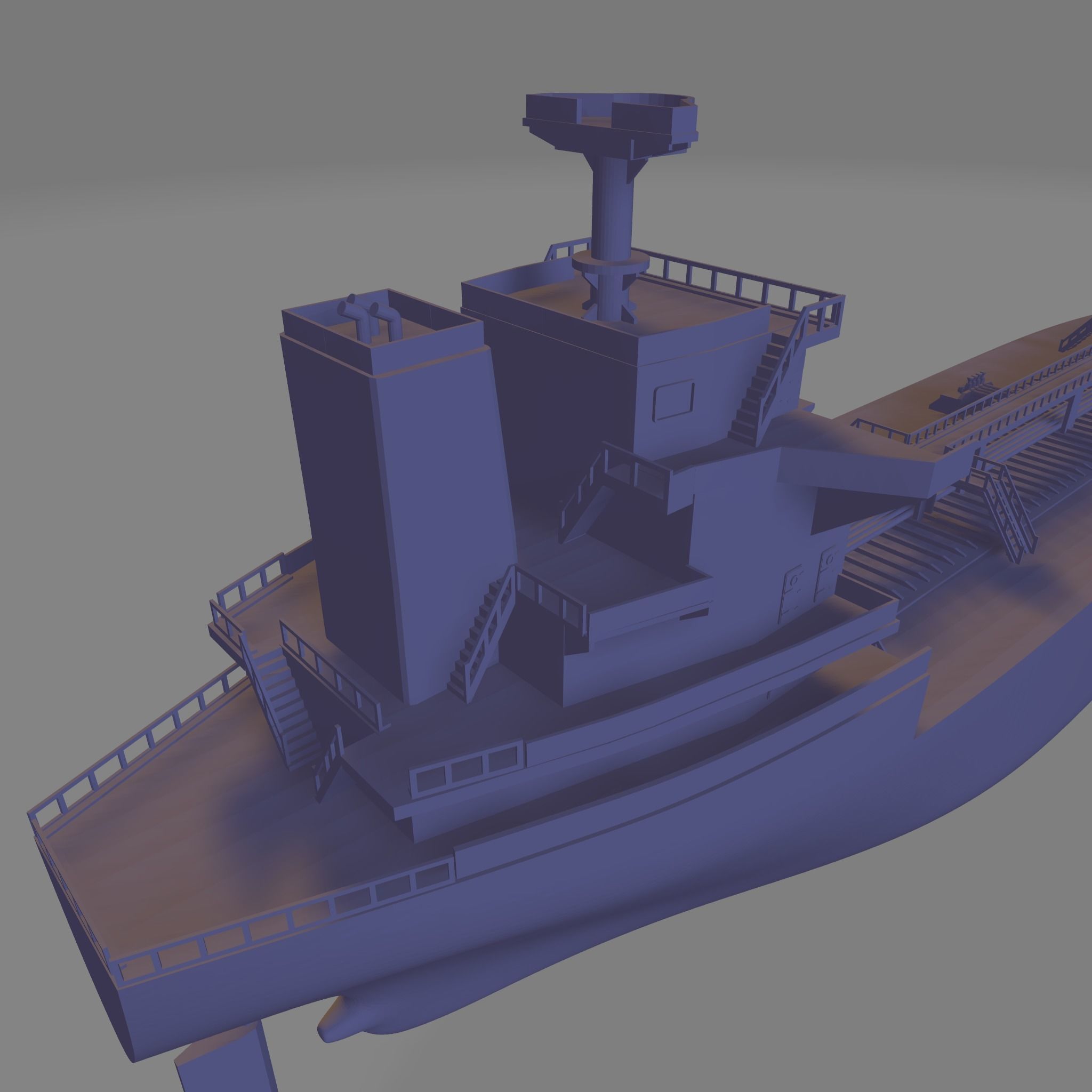 Tanker ship miniature 3D model 3D printable | CGTrader