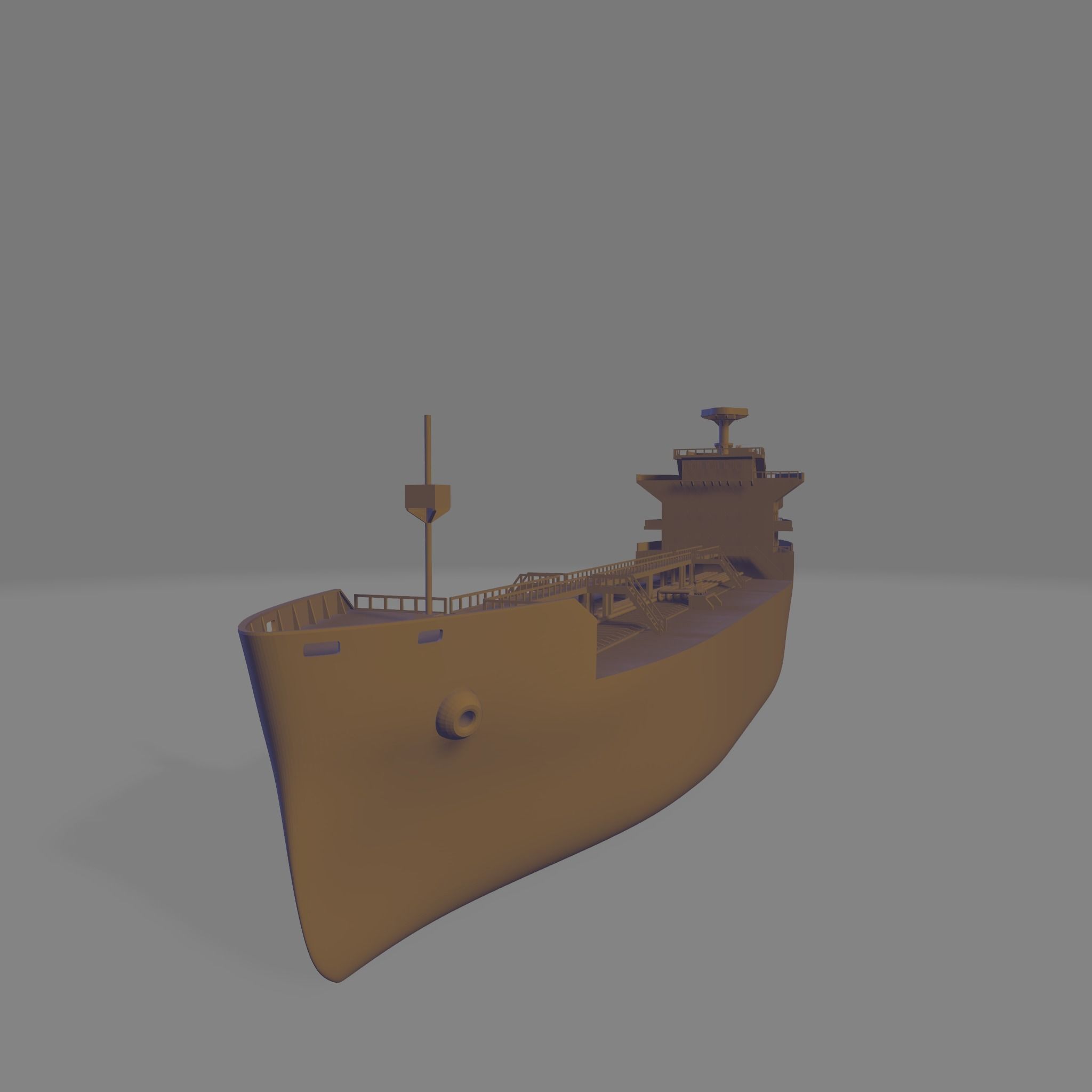 Tanker ship miniature 3D model 3D printable | CGTrader