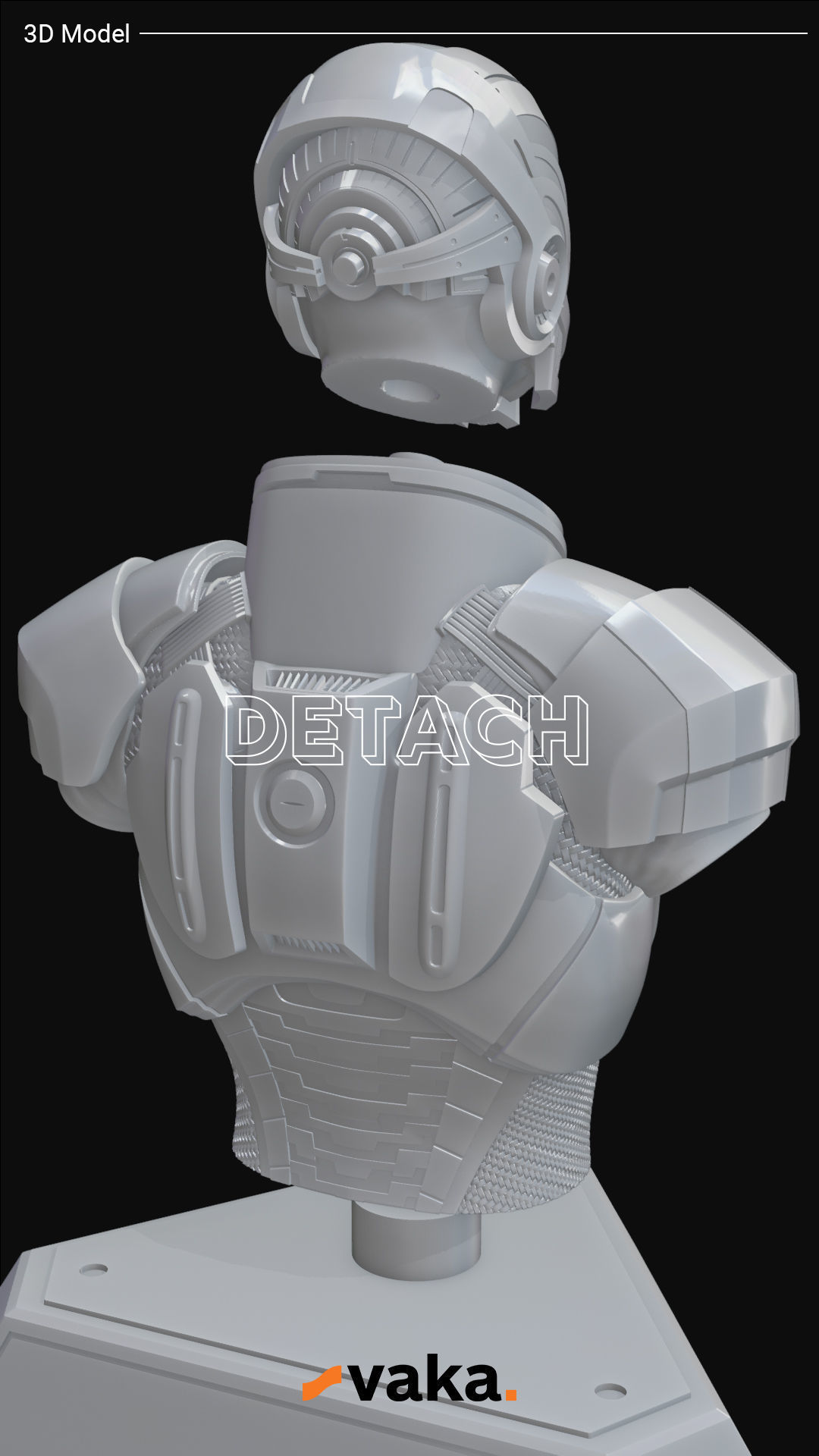 Mass Effect N7 Armor Bust 3D Model 3D model 3D printable | CGTrader