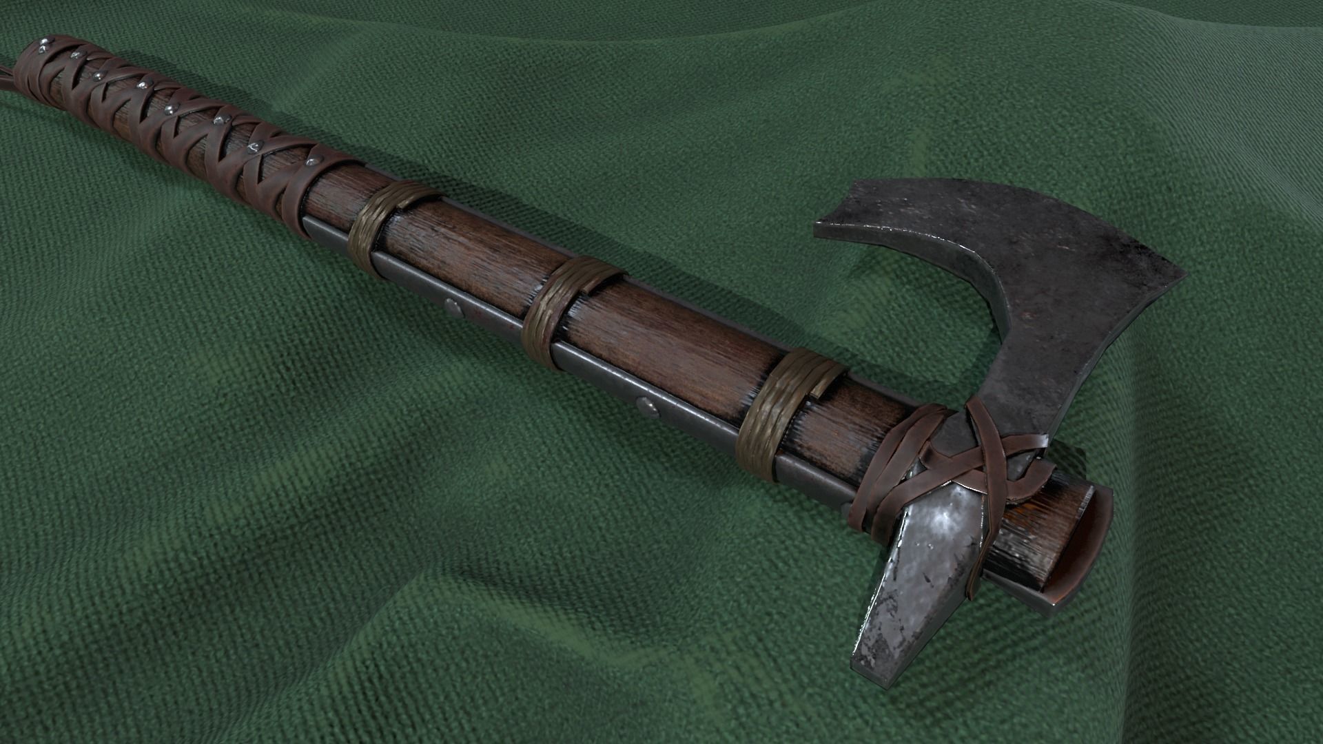 3D model Battle axe VR / AR / low-poly | CGTrader