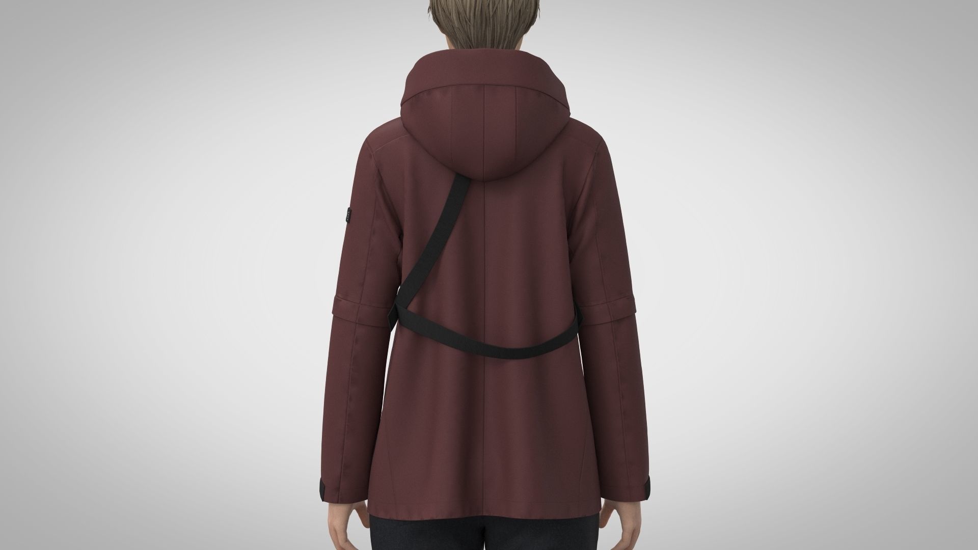 Women Techwear Jacket 3D model | CGTrader