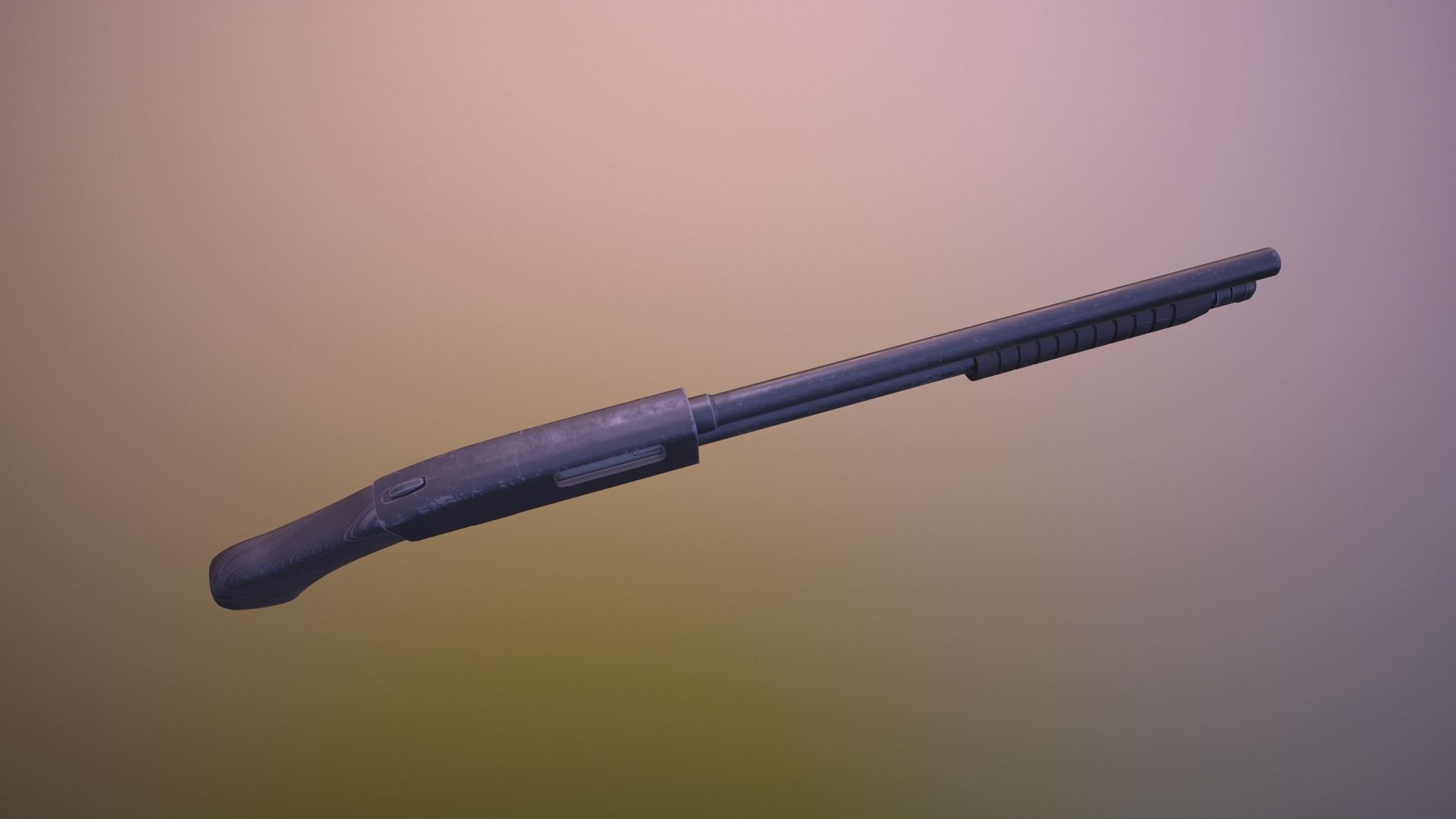3D model Animated Sawed-off Mossberg Shotgun and Holster Game-Ready VR ...