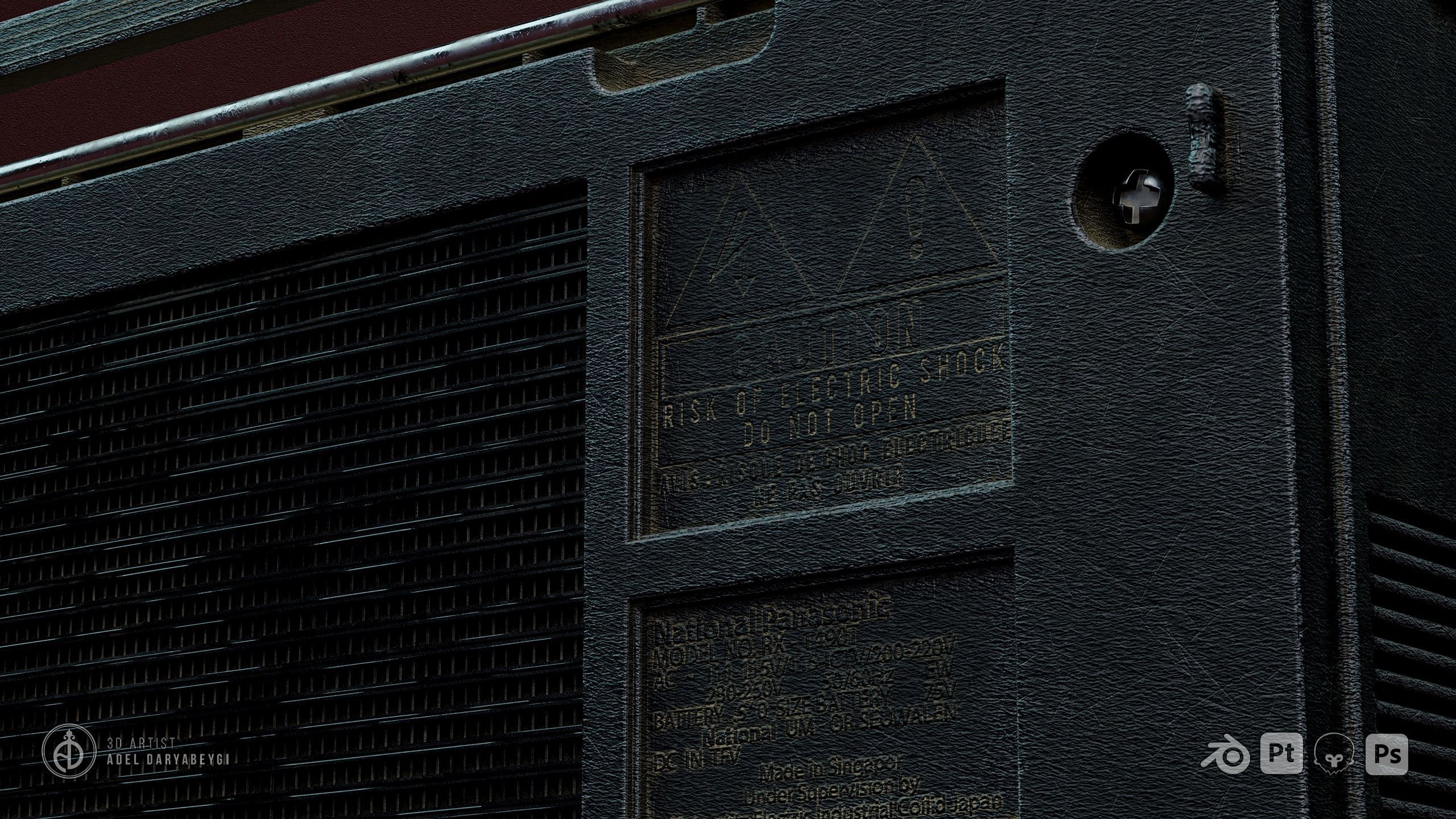 Old National Radio 3D model | CGTrader