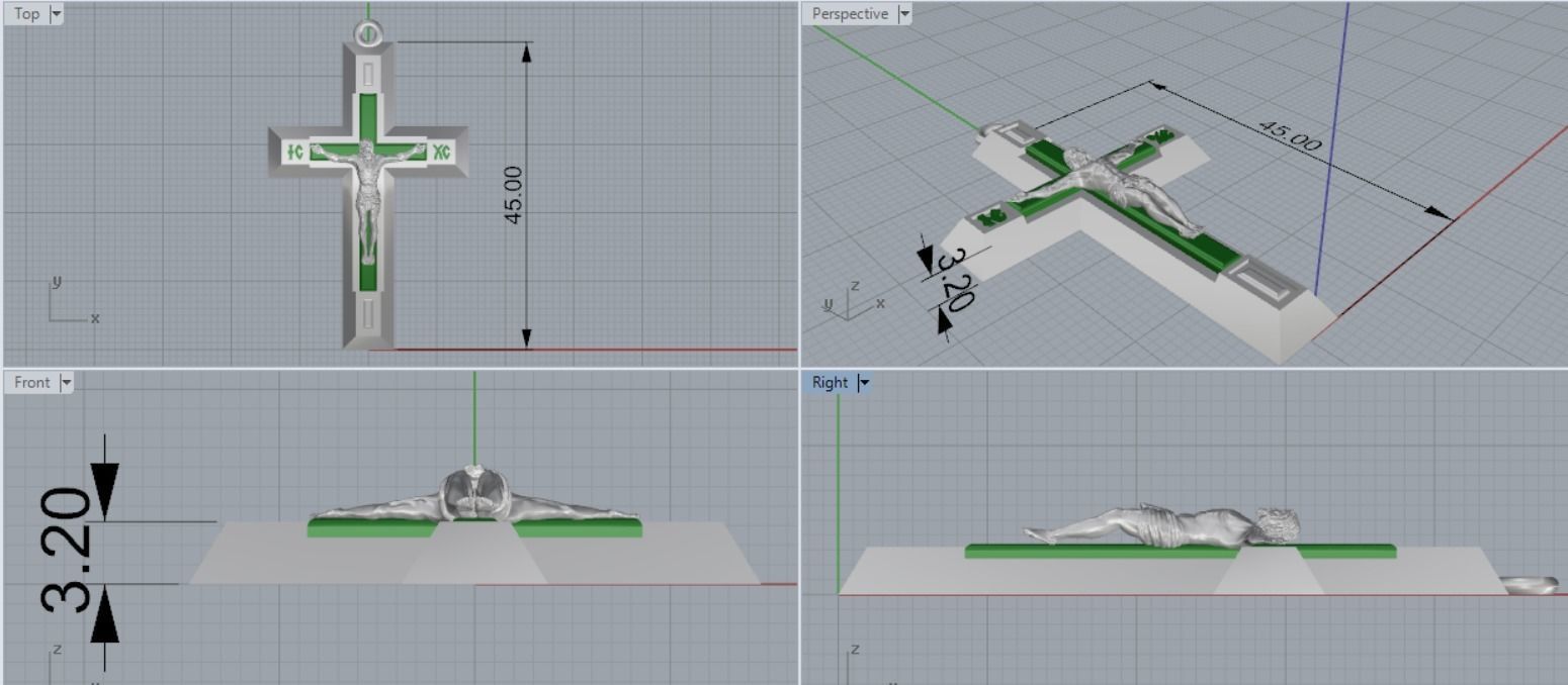 cross 3D model 3D printable | CGTrader