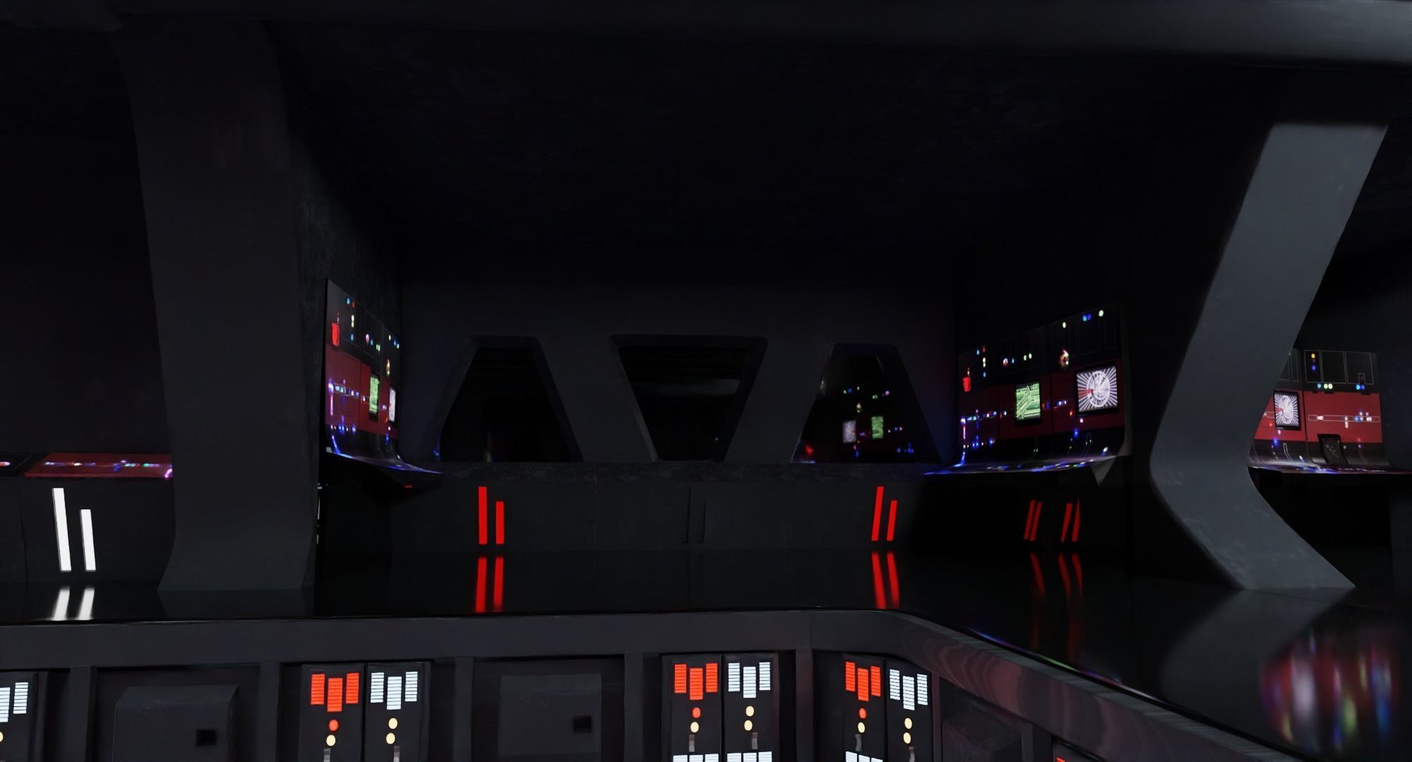 3D model Star Destroyer Bridge - Star Wars VR / AR / low-poly | CGTrader