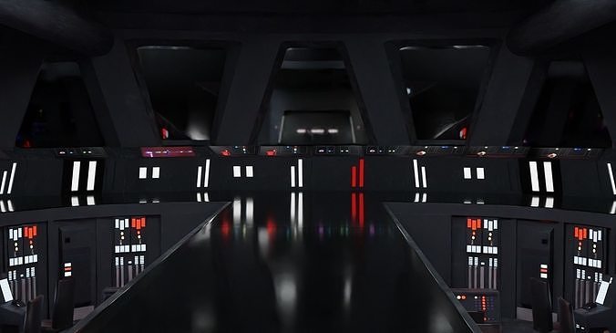 3D model Star Destroyer Bridge - Star Wars VR / AR / low-poly | CGTrader