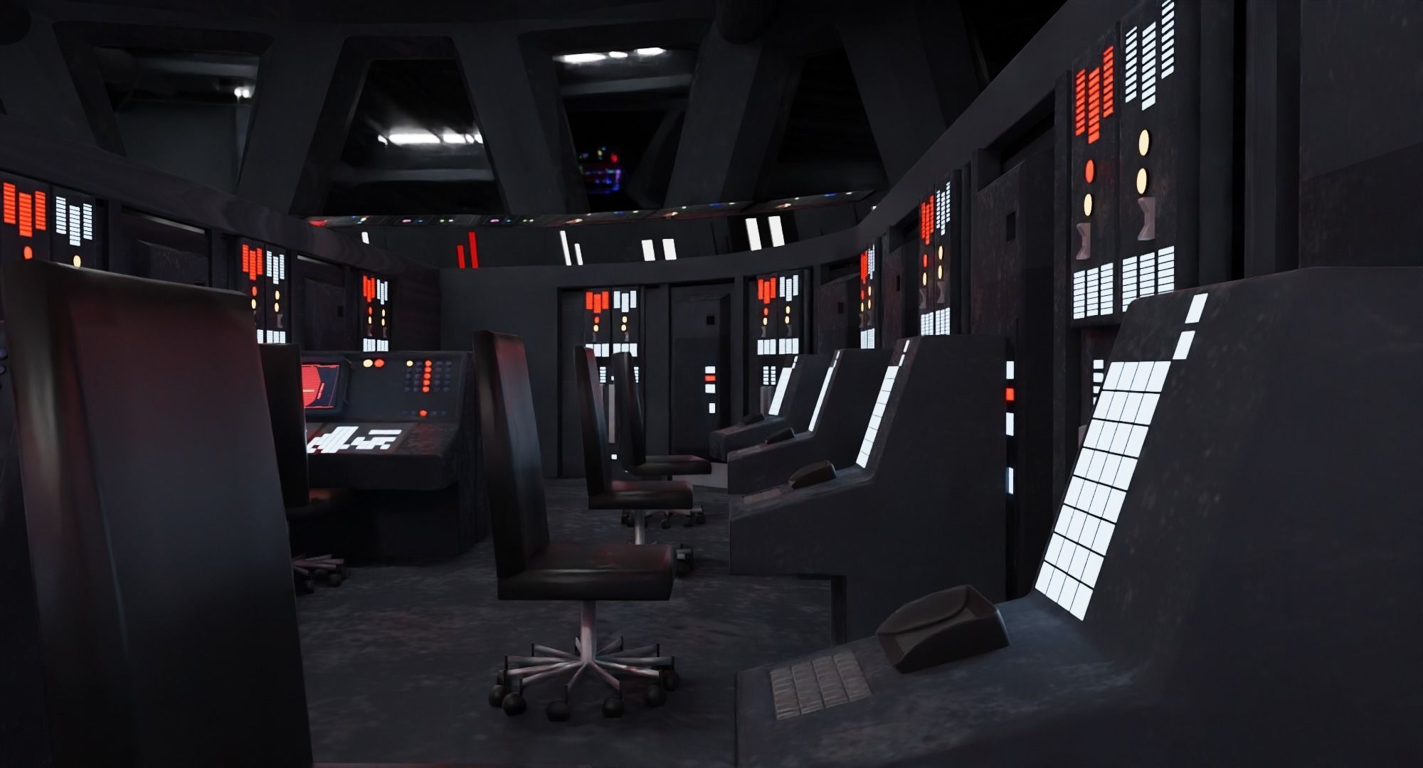 3D model Star Destroyer Bridge - Star Wars VR / AR / low-poly | CGTrader