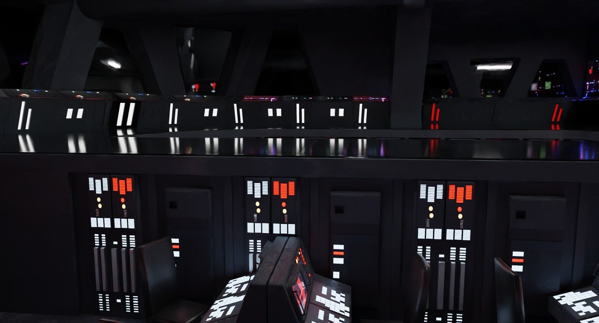 3D model Star Destroyer Bridge - Star Wars VR / AR / low-poly | CGTrader