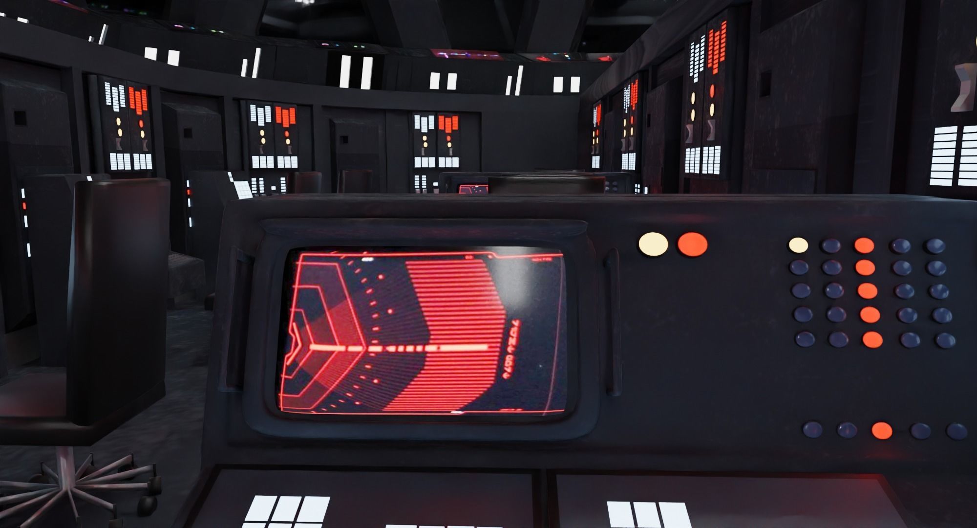 3D model Star Destroyer Bridge - Star Wars VR / AR / low-poly | CGTrader