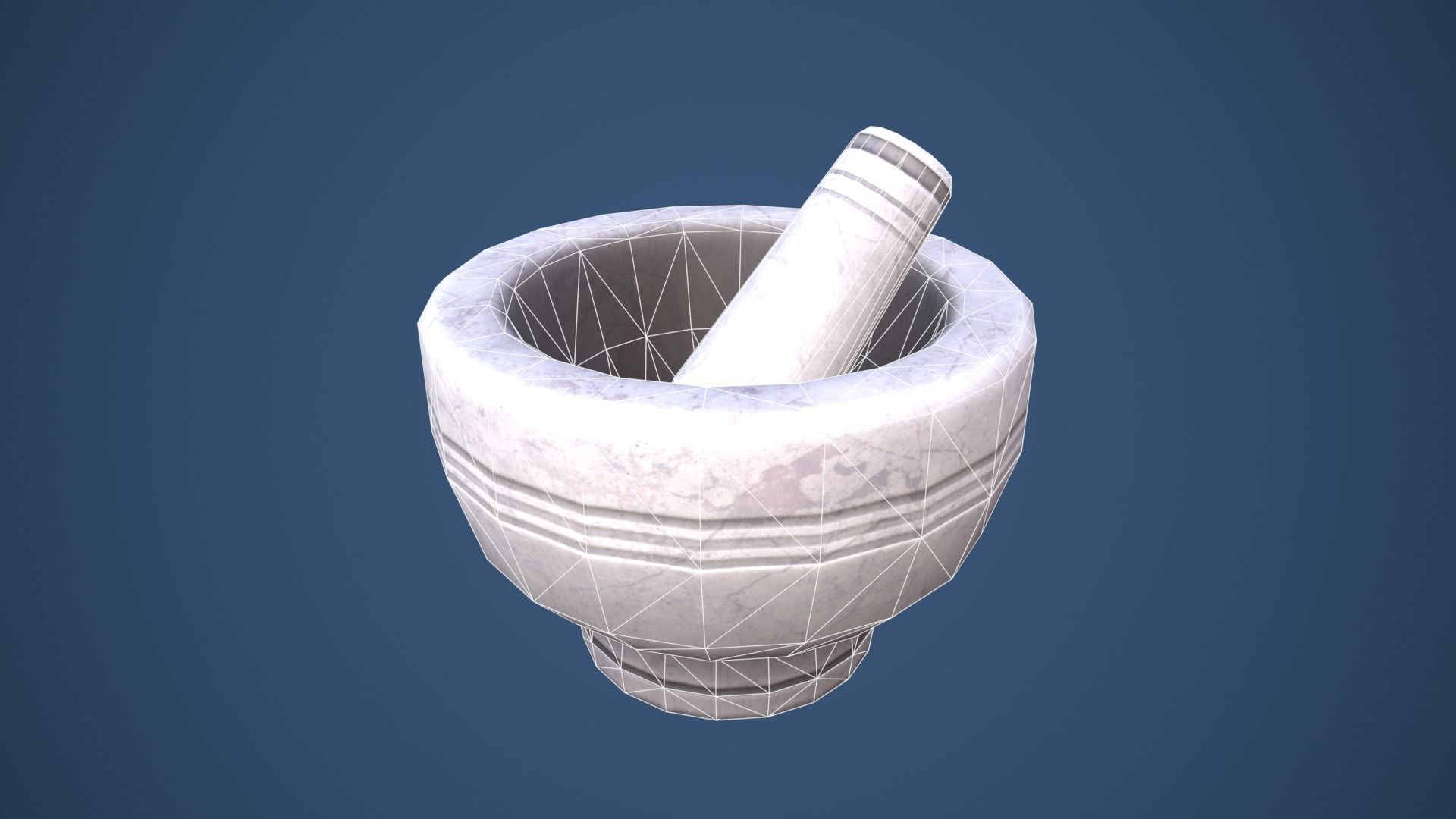 3D model Stylized Mortar and Pestle VR / AR / low-poly | CGTrader