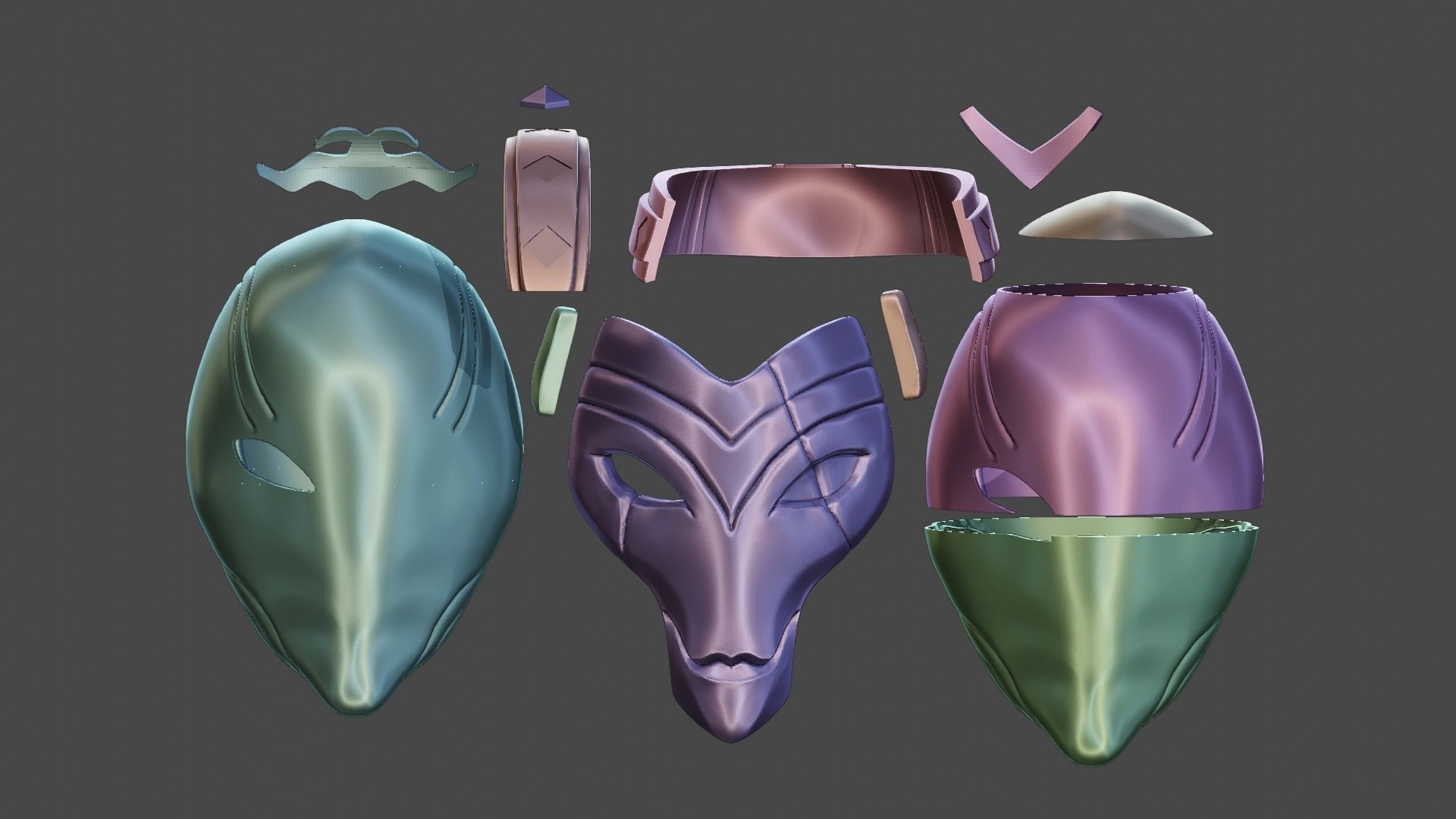 Soul Fighter Jhin COSPLAY LEAGUE OF LEGENDS 3D PRINT MODEL 3D model 3D ...