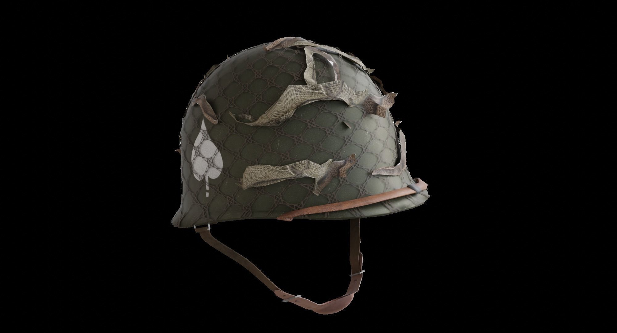 3D model World War 2 US Paratrooper M1 Helmet VR / AR / low-poly | CGTrader