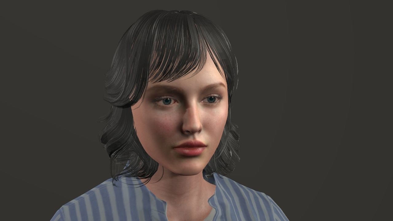 3D model Realistic Female Claire Winston VR / AR / low-poly | CGTrader