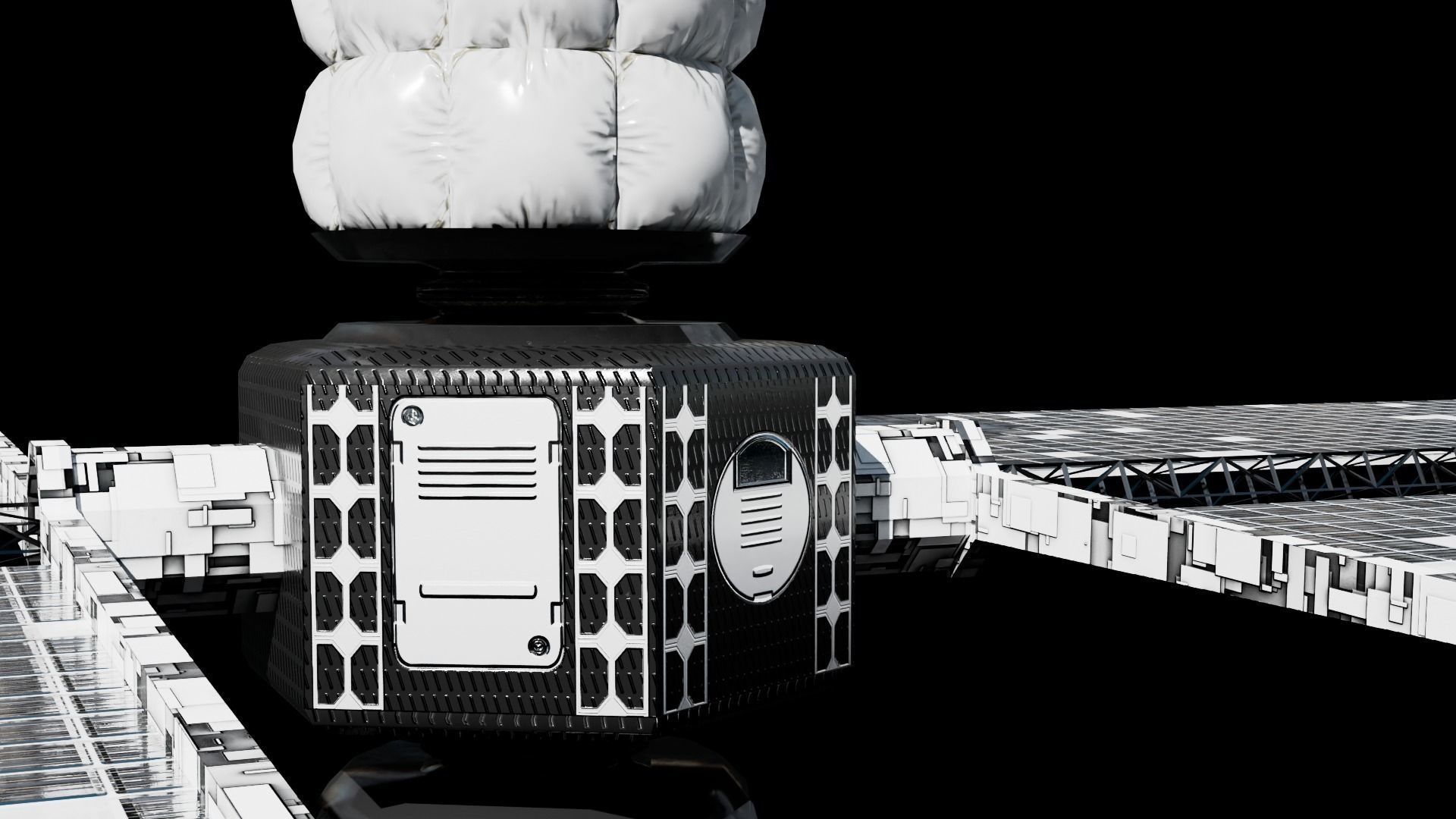3D model Space Station low poly VR / AR / low-poly | CGTrader