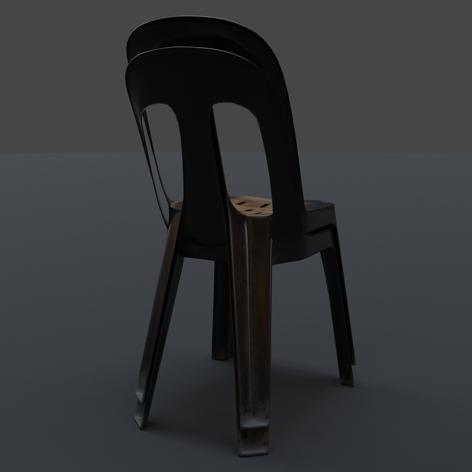 3D model Stackable Plastic Chair VR / AR / low-poly | CGTrader