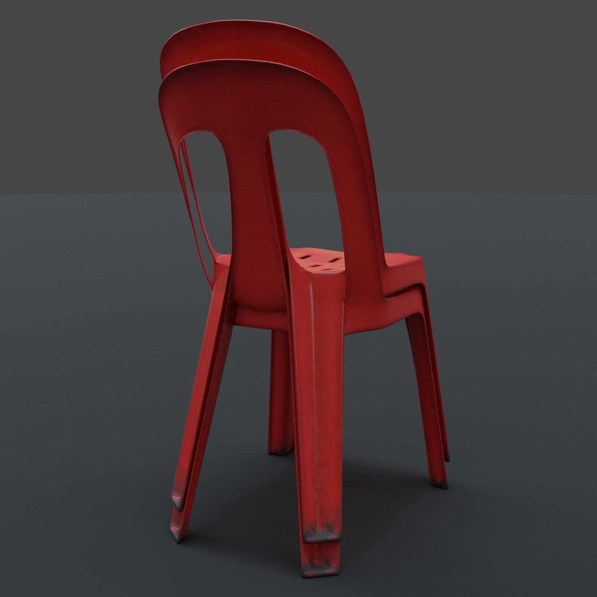 3D model Stackable Plastic Chair VR / AR / low-poly | CGTrader
