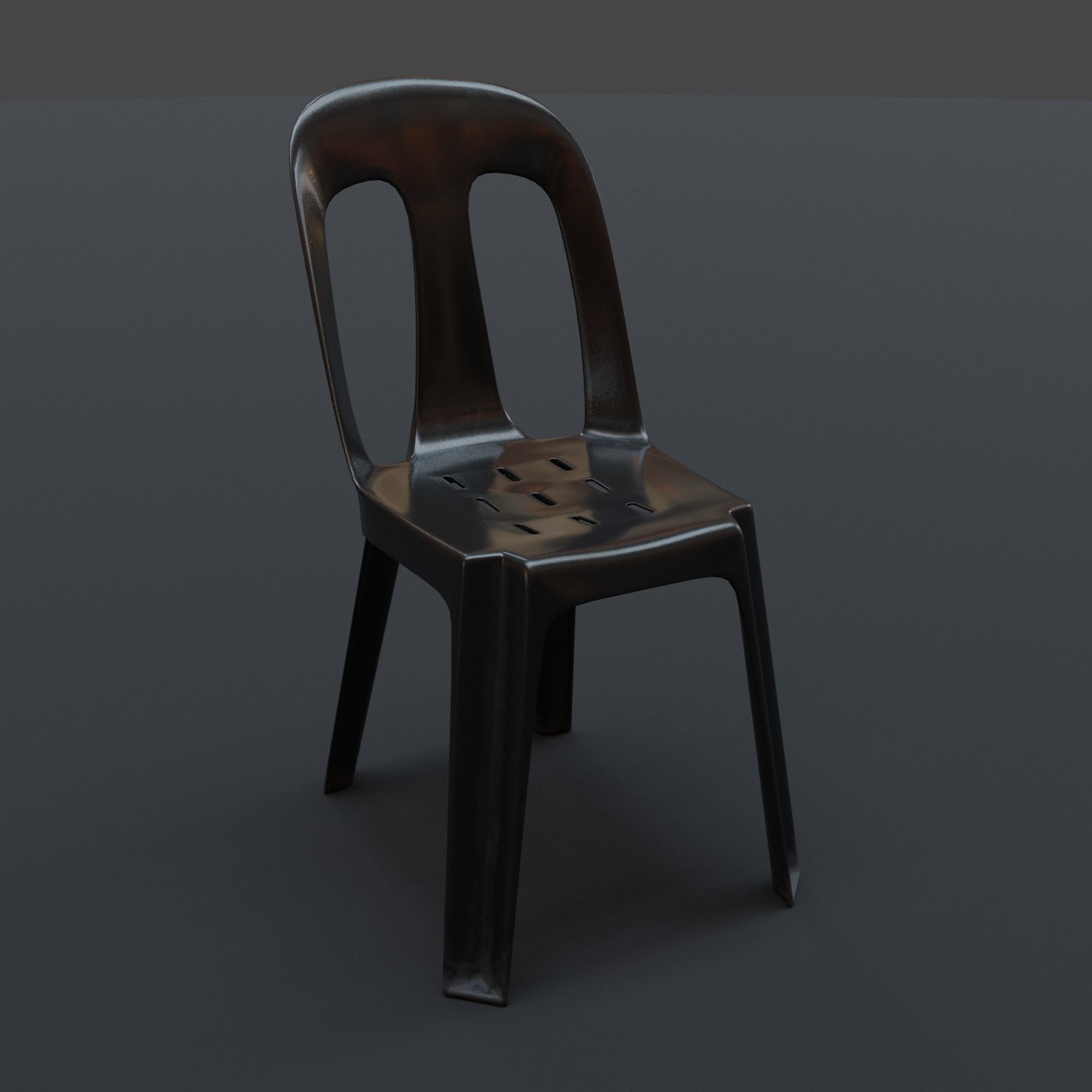 3D model Stackable Plastic Chair VR / AR / low-poly | CGTrader