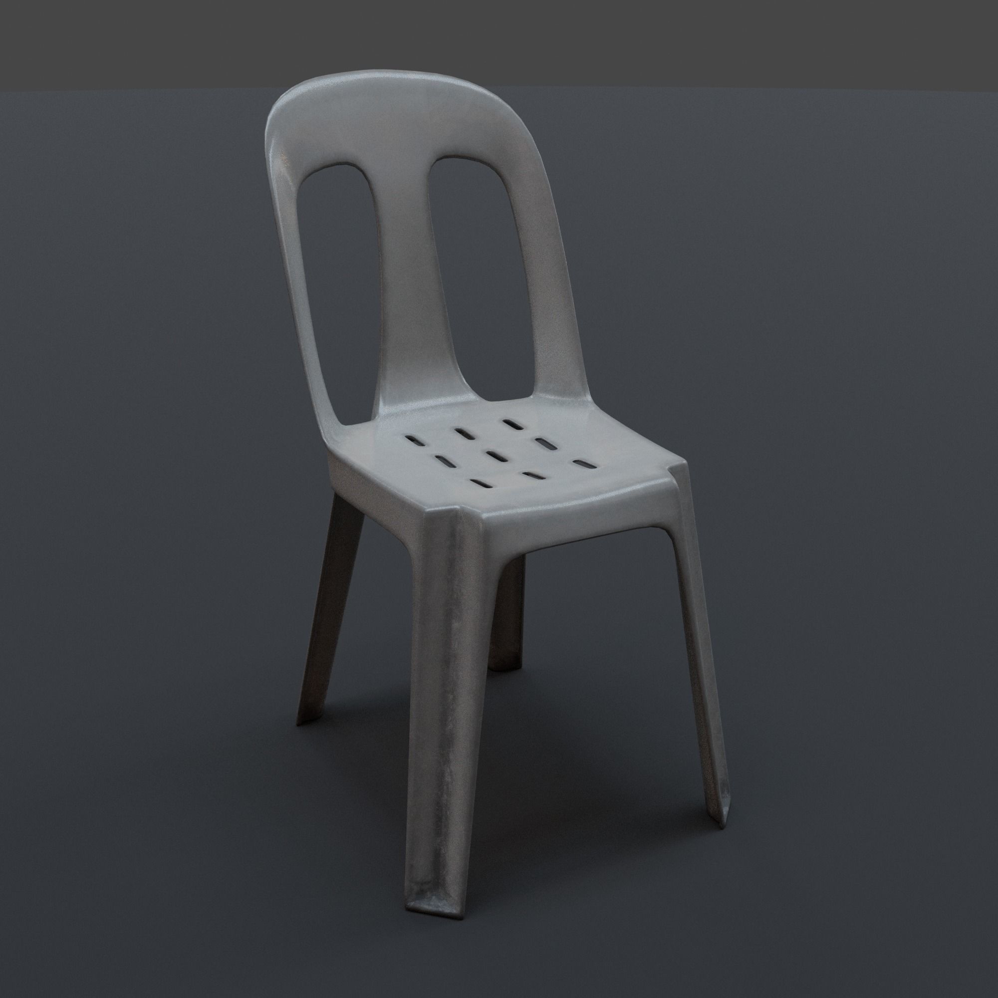 3D model Stackable Plastic Chair VR / AR / low-poly | CGTrader