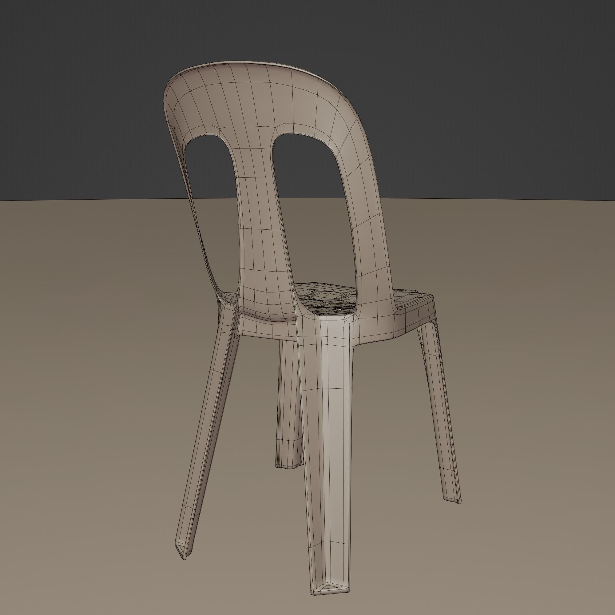 3D model Stackable Plastic Chair VR / AR / low-poly | CGTrader