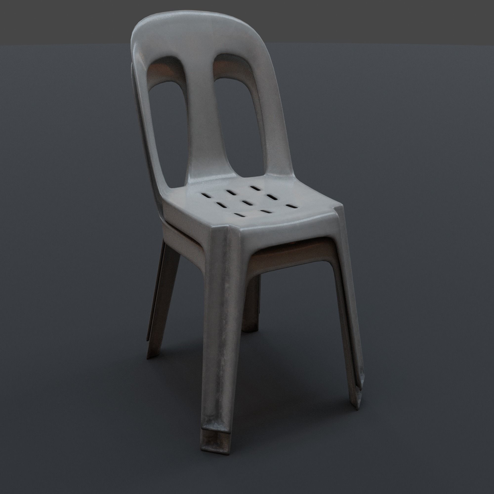 3D model Stackable Plastic Chair VR / AR / low-poly | CGTrader