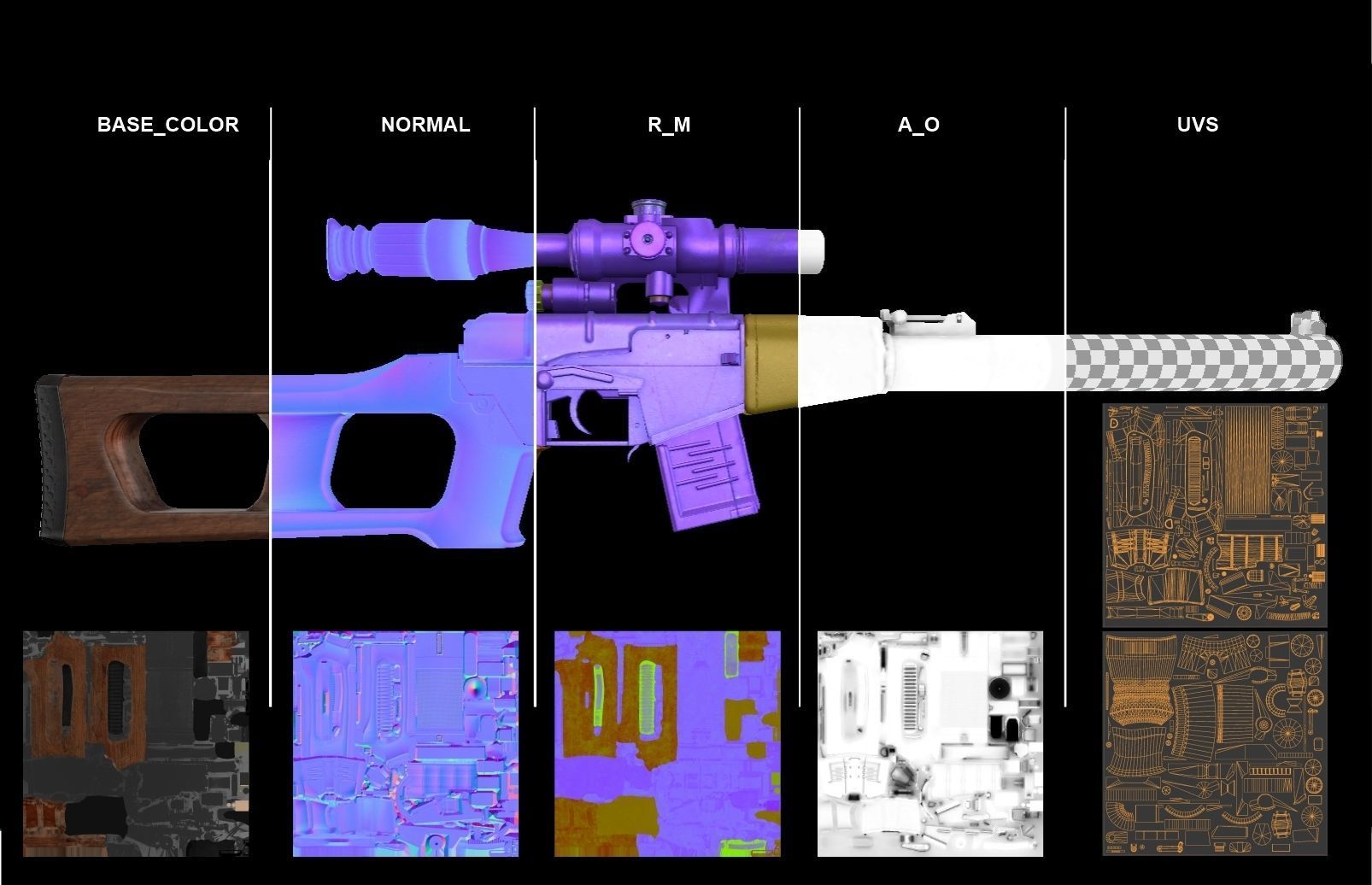 3D model VSS Vintorez Rifle VR / AR / low-poly | CGTrader