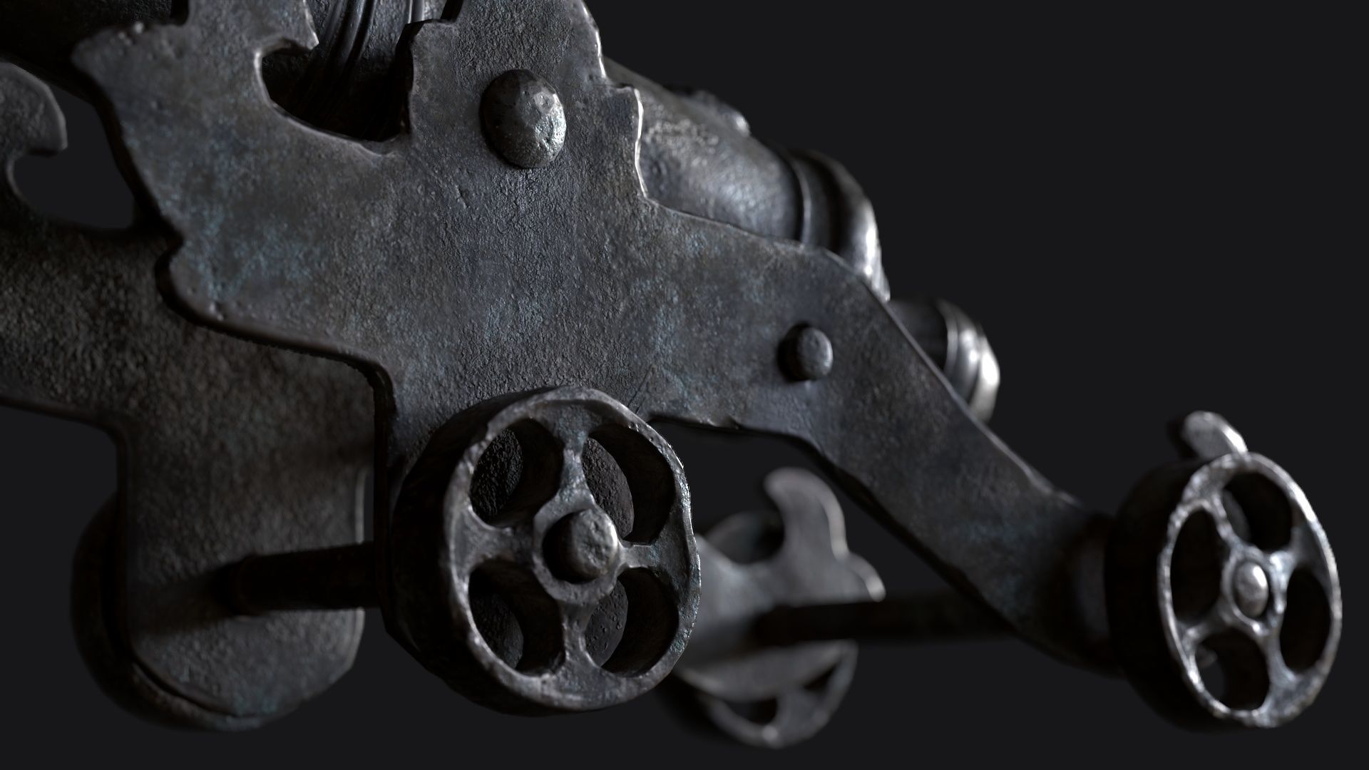 3D model Medieval Artillery Gun VR / AR / low-poly | CGTrader