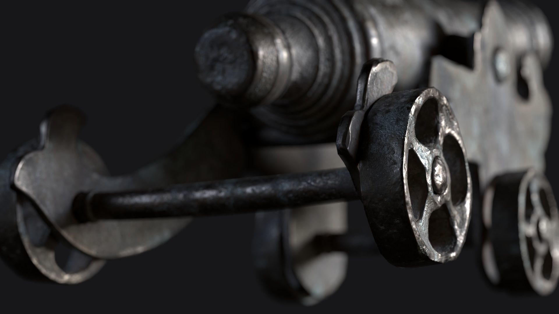 3D model Medieval Artillery Gun VR / AR / low-poly | CGTrader