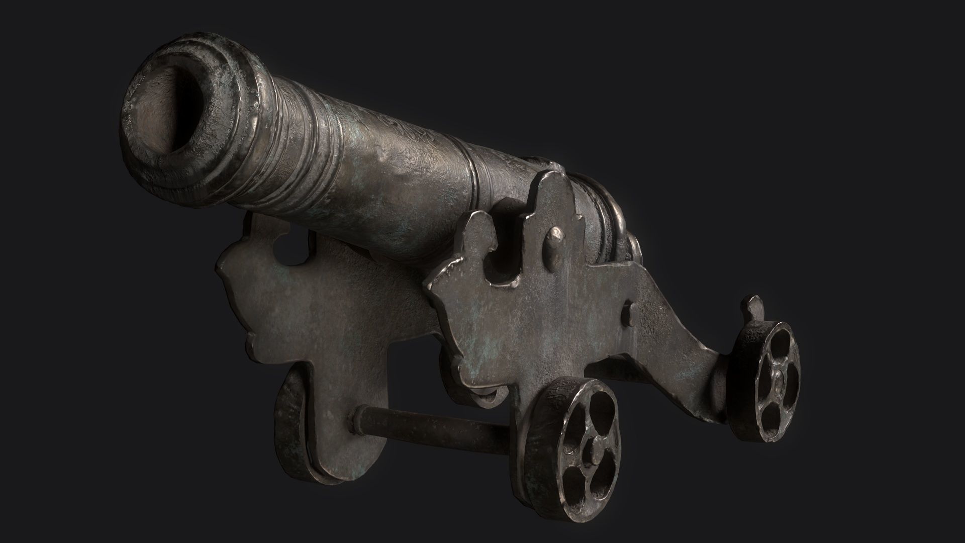 3D model Medieval Artillery Gun VR / AR / low-poly | CGTrader