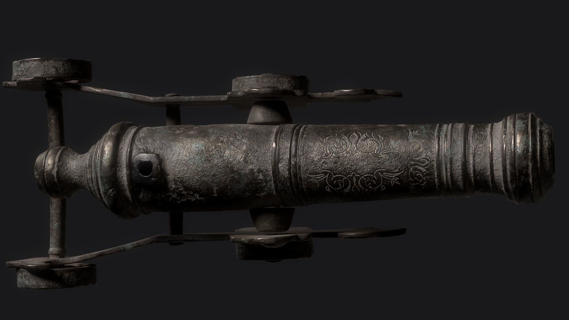 3D model Medieval Artillery Gun VR / AR / low-poly | CGTrader