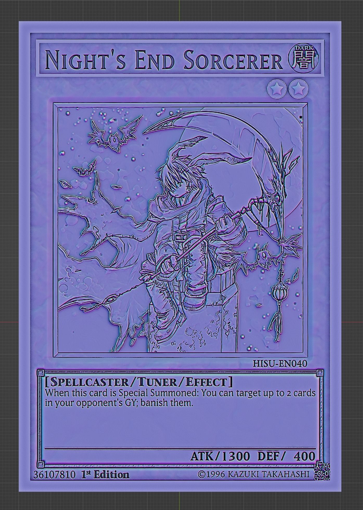 Night s End Sorcerer - yugioh 3D model 3D printable | CGTrader