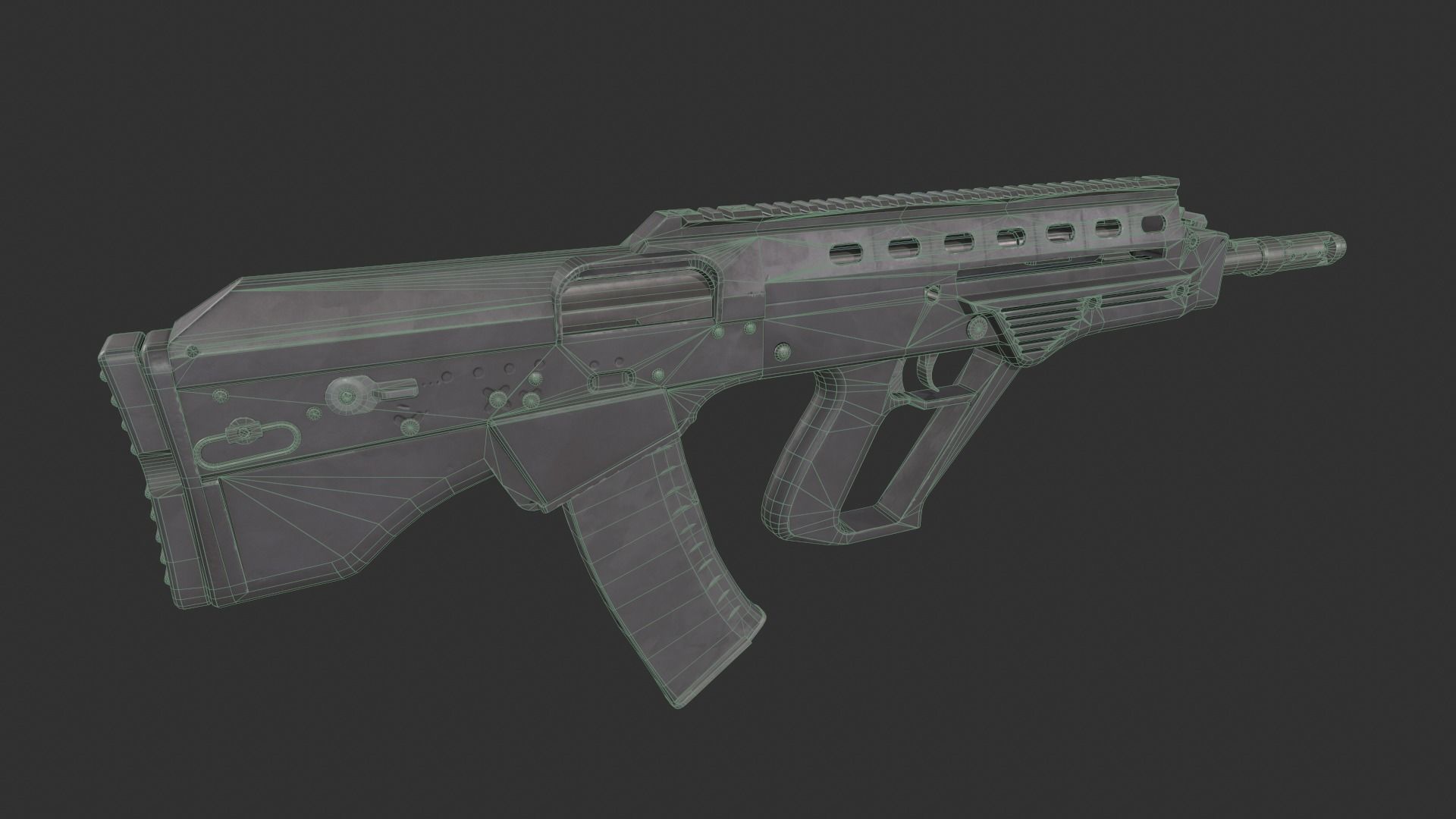 3D model Malyuk Vulcan Rifle VR / AR / low-poly | CGTrader