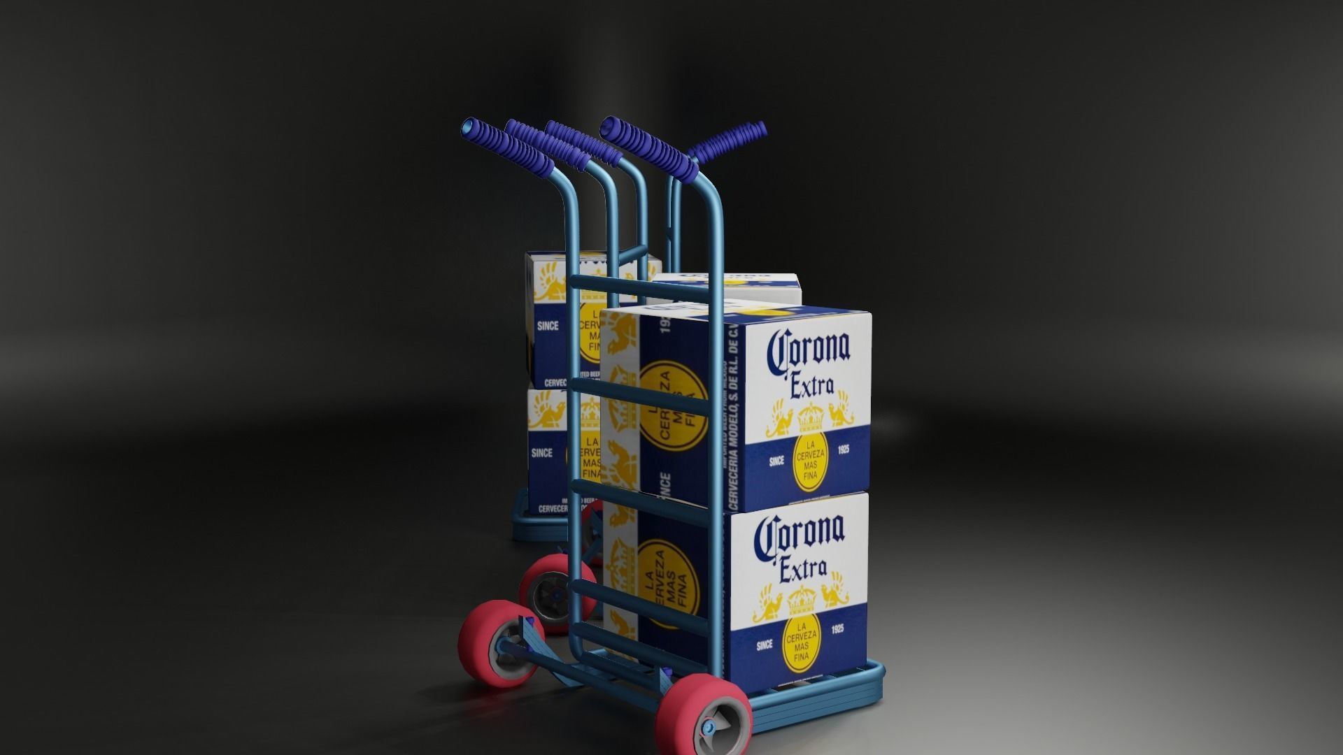 Beer cart 3D model | CGTrader
