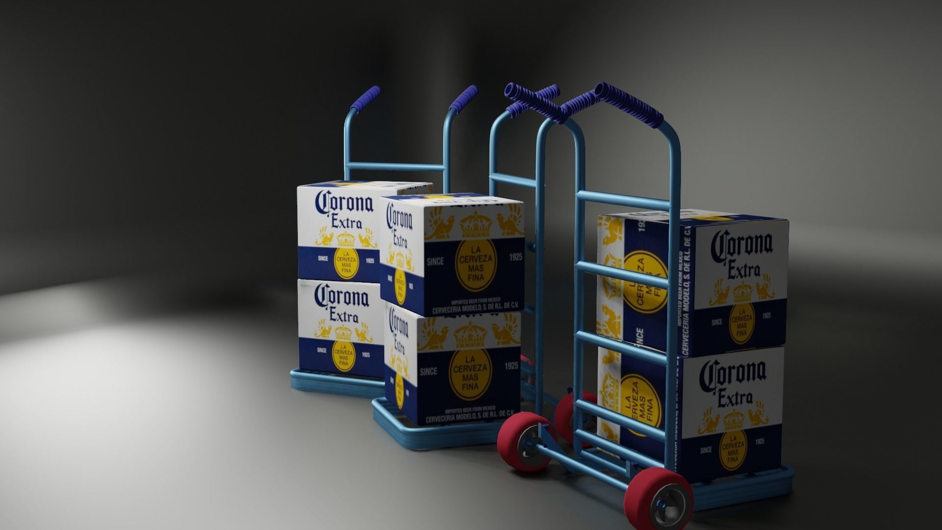 Beer cart 3D model | CGTrader