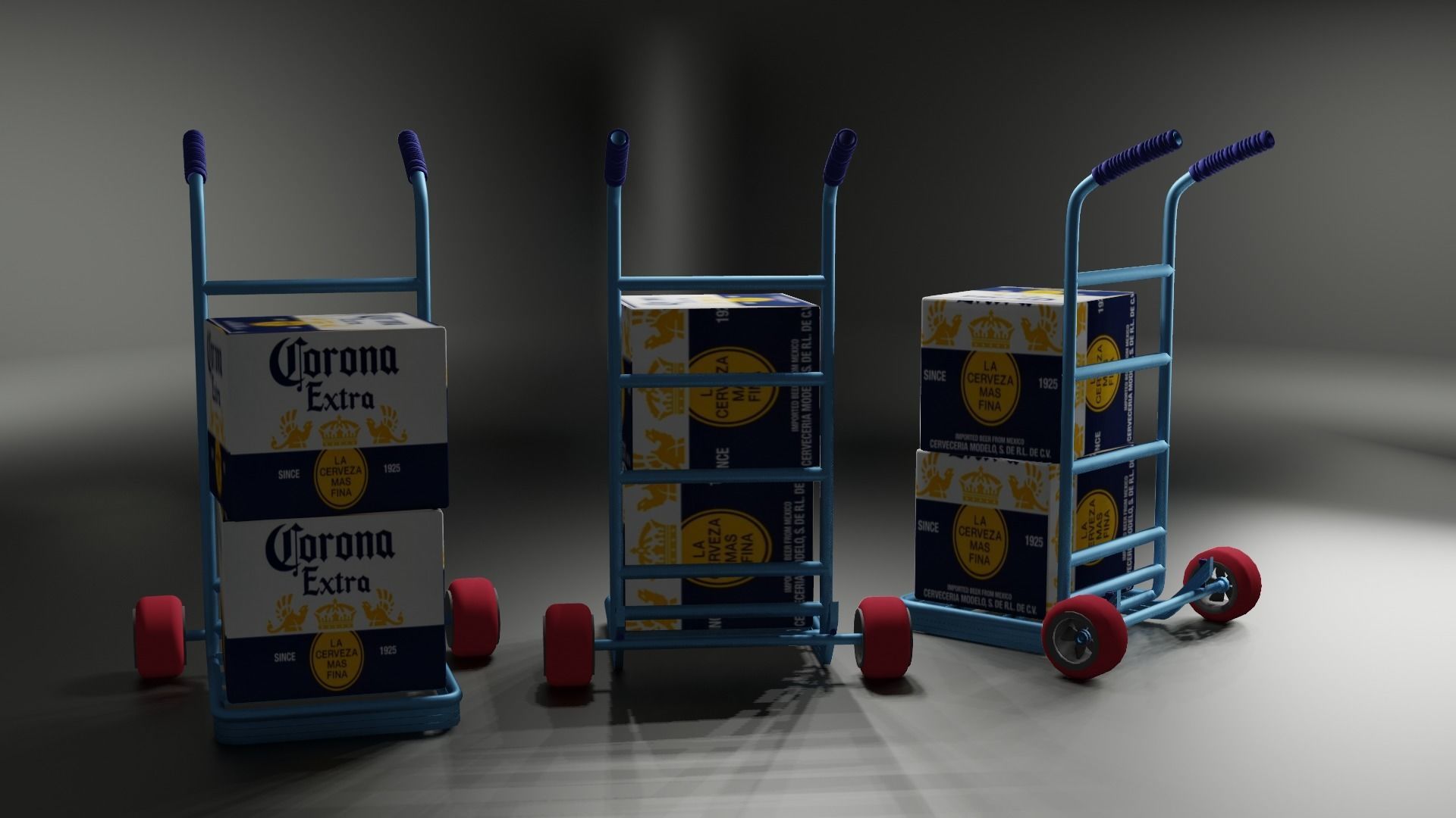Beer cart 3D model | CGTrader