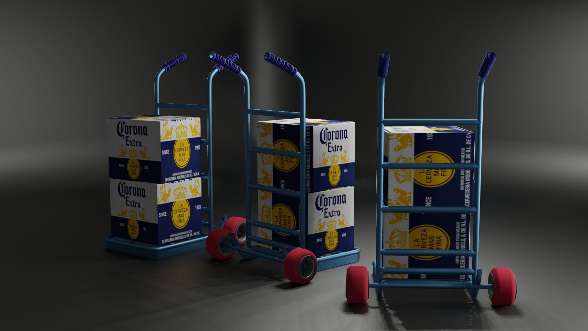 Beer cart 3D model | CGTrader