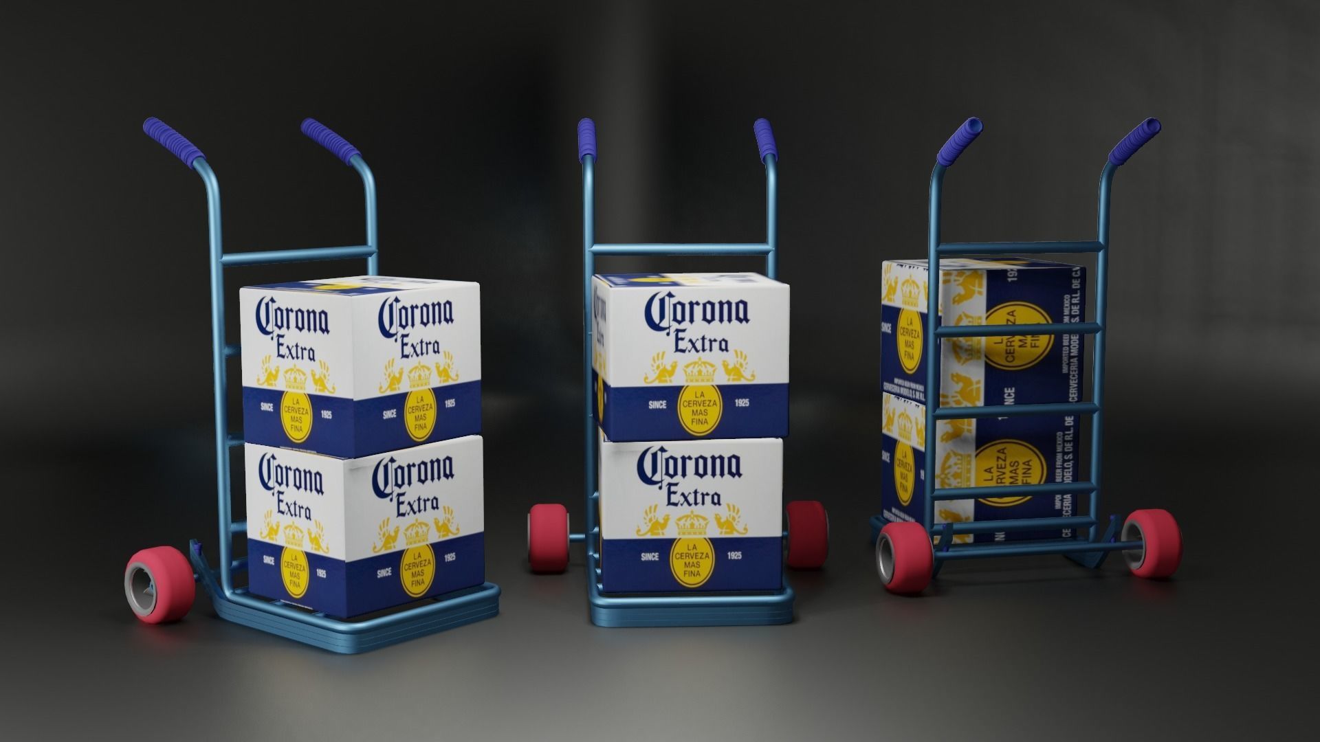 Beer cart 3D model | CGTrader