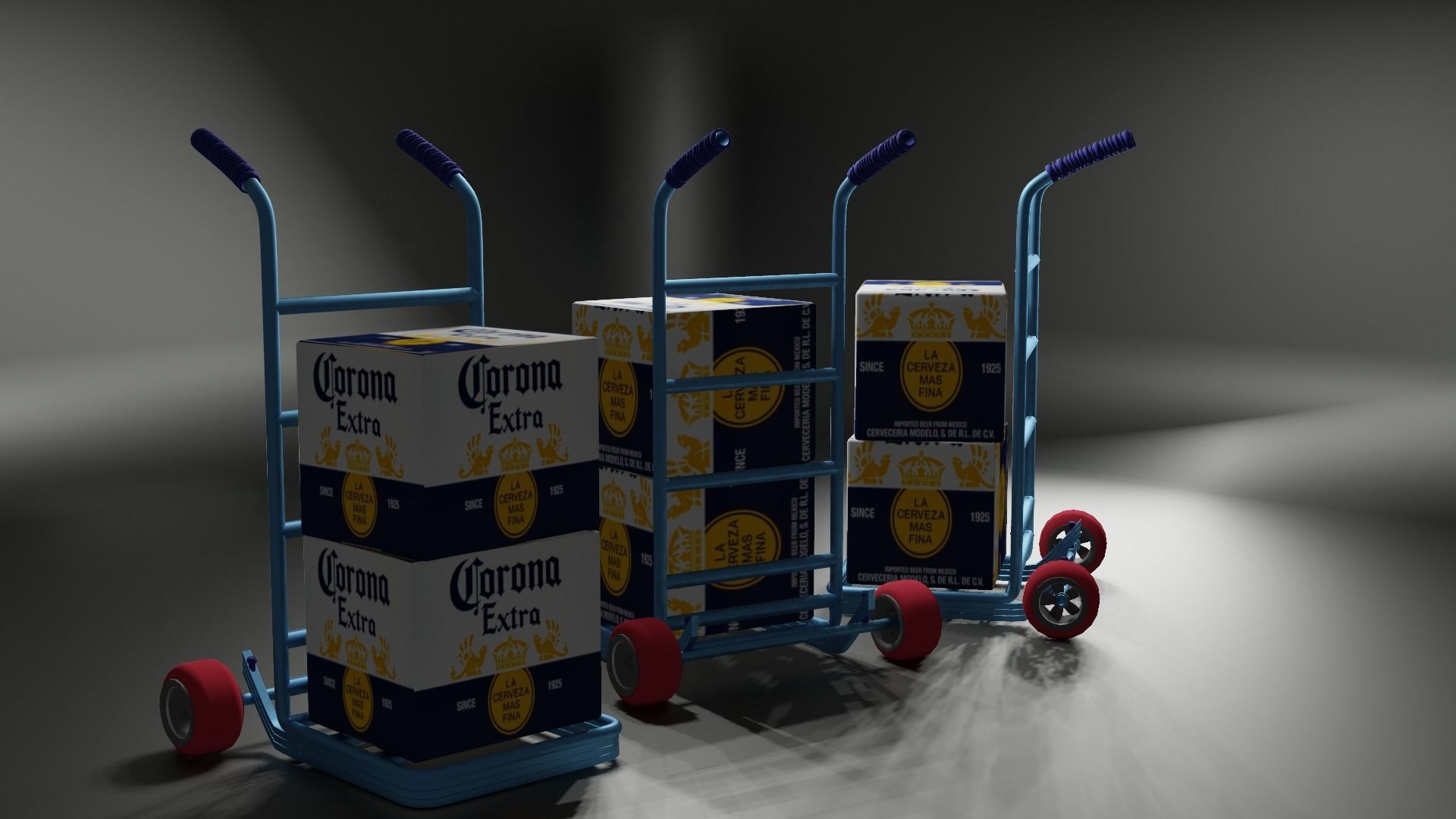 Beer cart 3D model | CGTrader