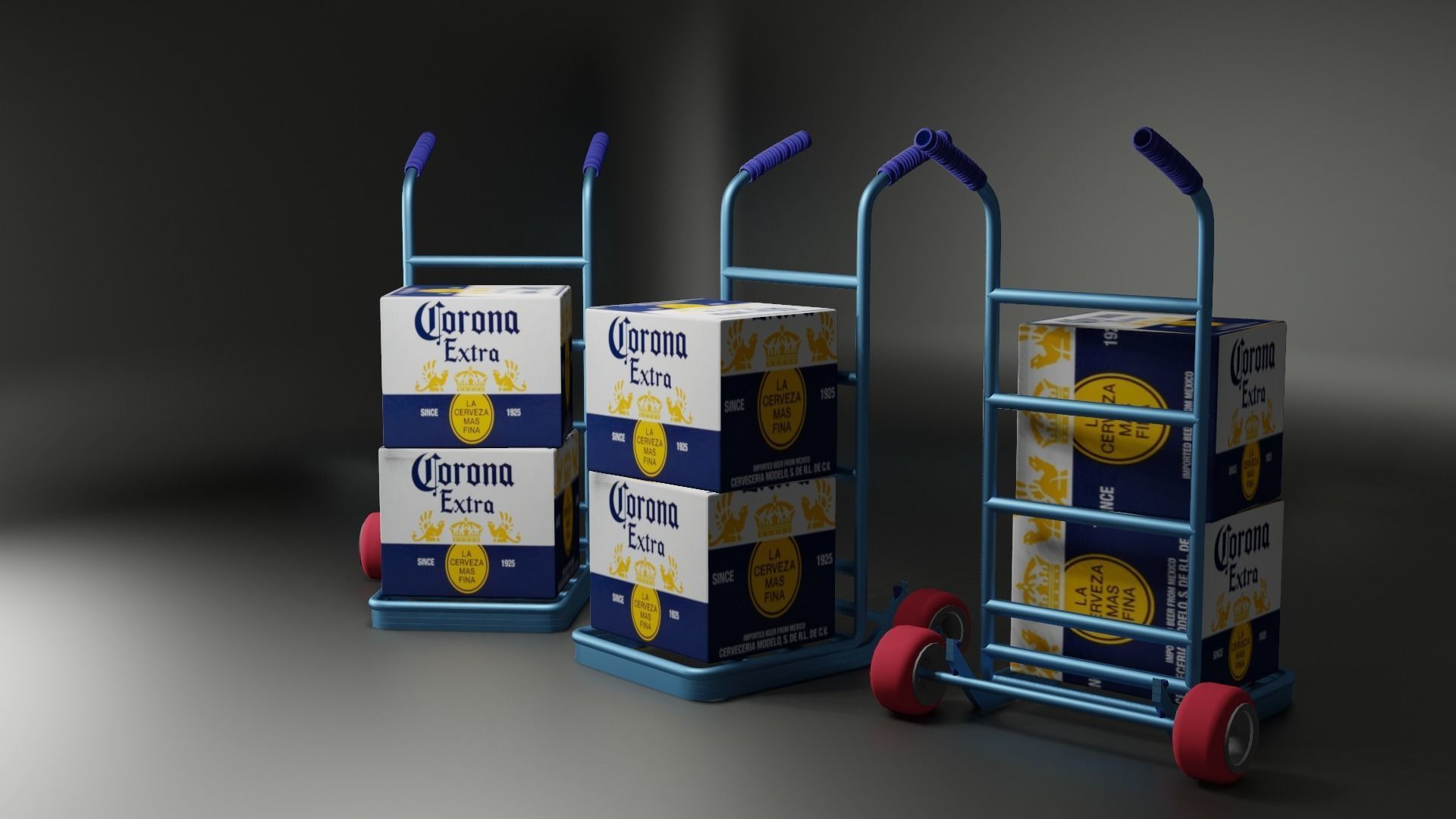 Beer cart 3D model | CGTrader