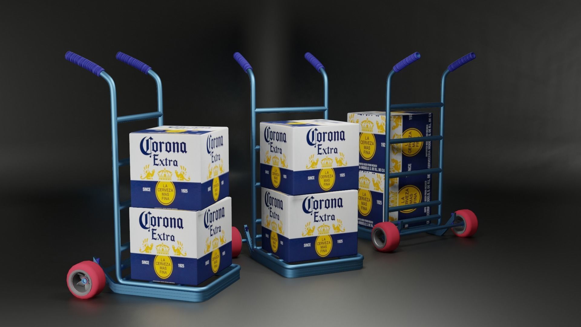 Beer cart 3D model | CGTrader