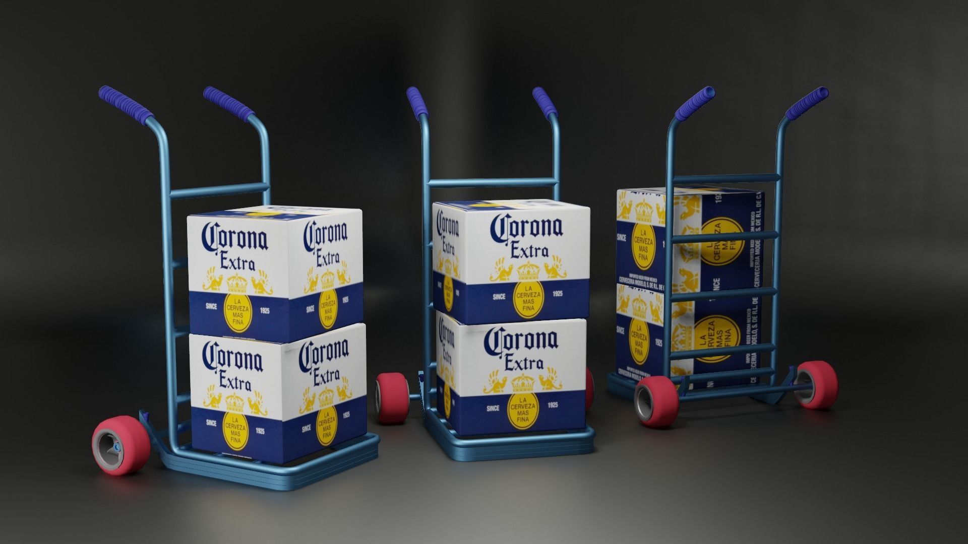 Beer cart 3D model | CGTrader