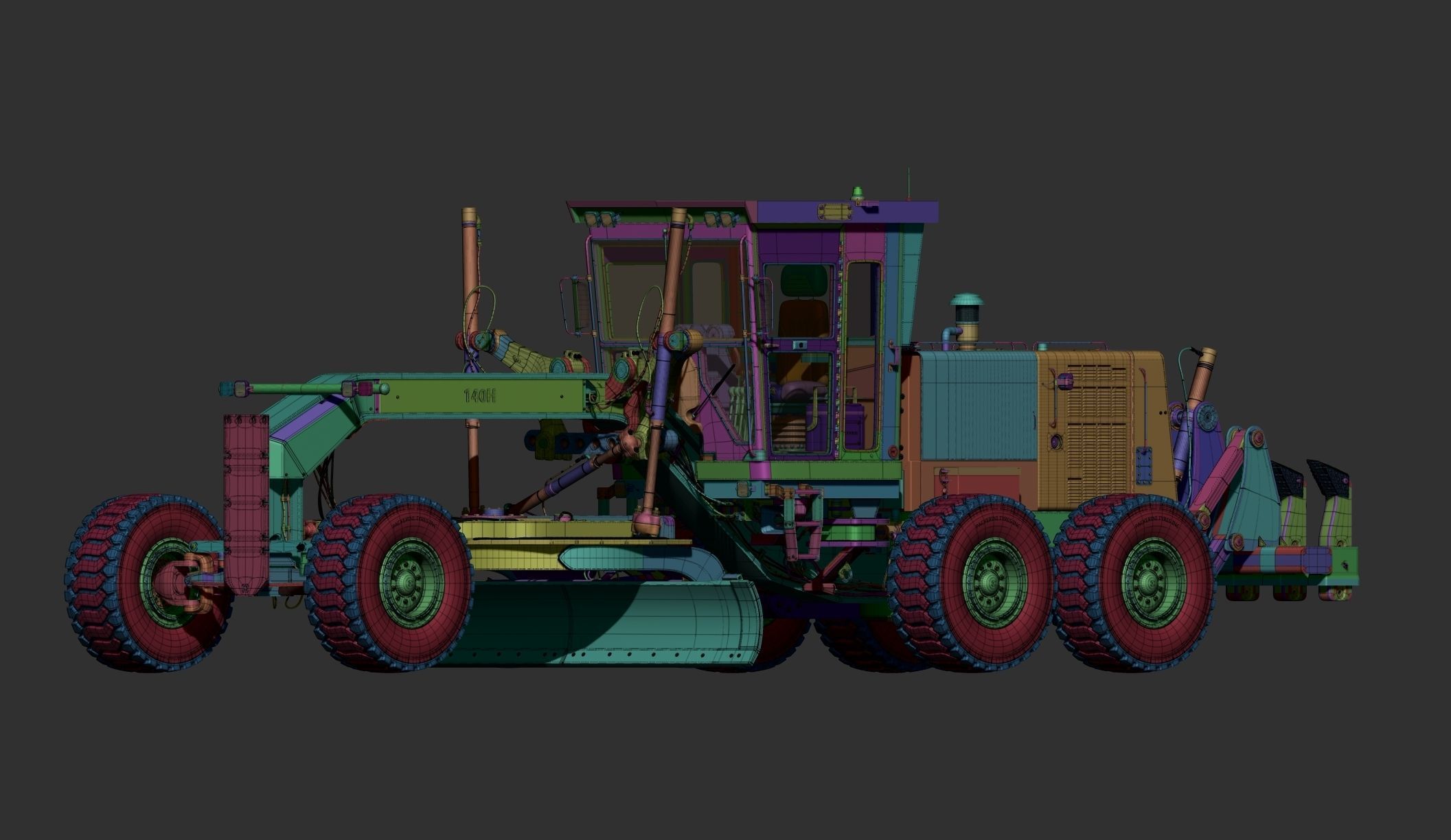3D model Road grader model VR / AR / low-poly | CGTrader