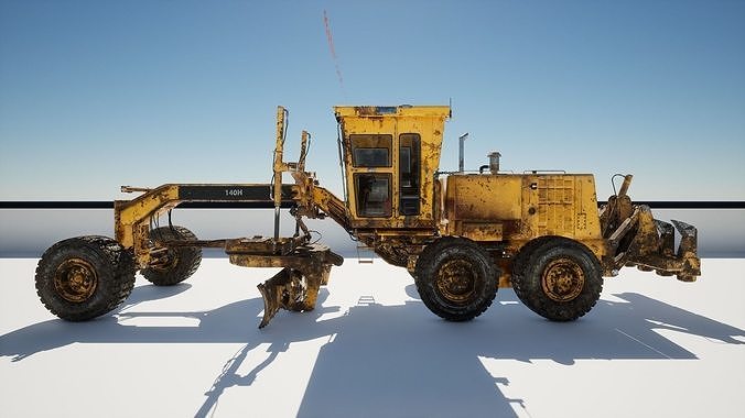 3D model Road grader model VR / AR / low-poly | CGTrader