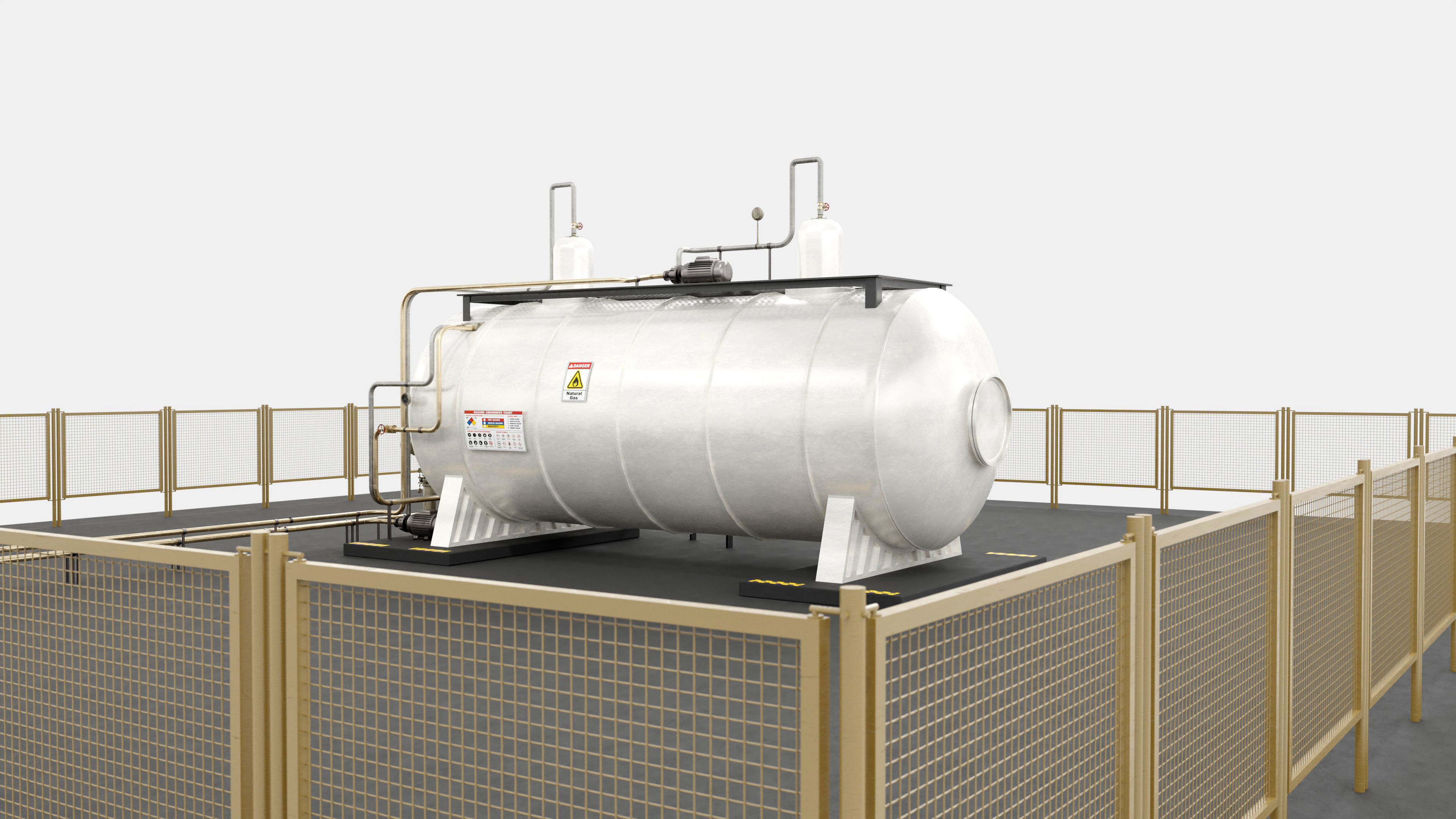 Steam Boiler Refinery Industrial 3D model | CGTrader