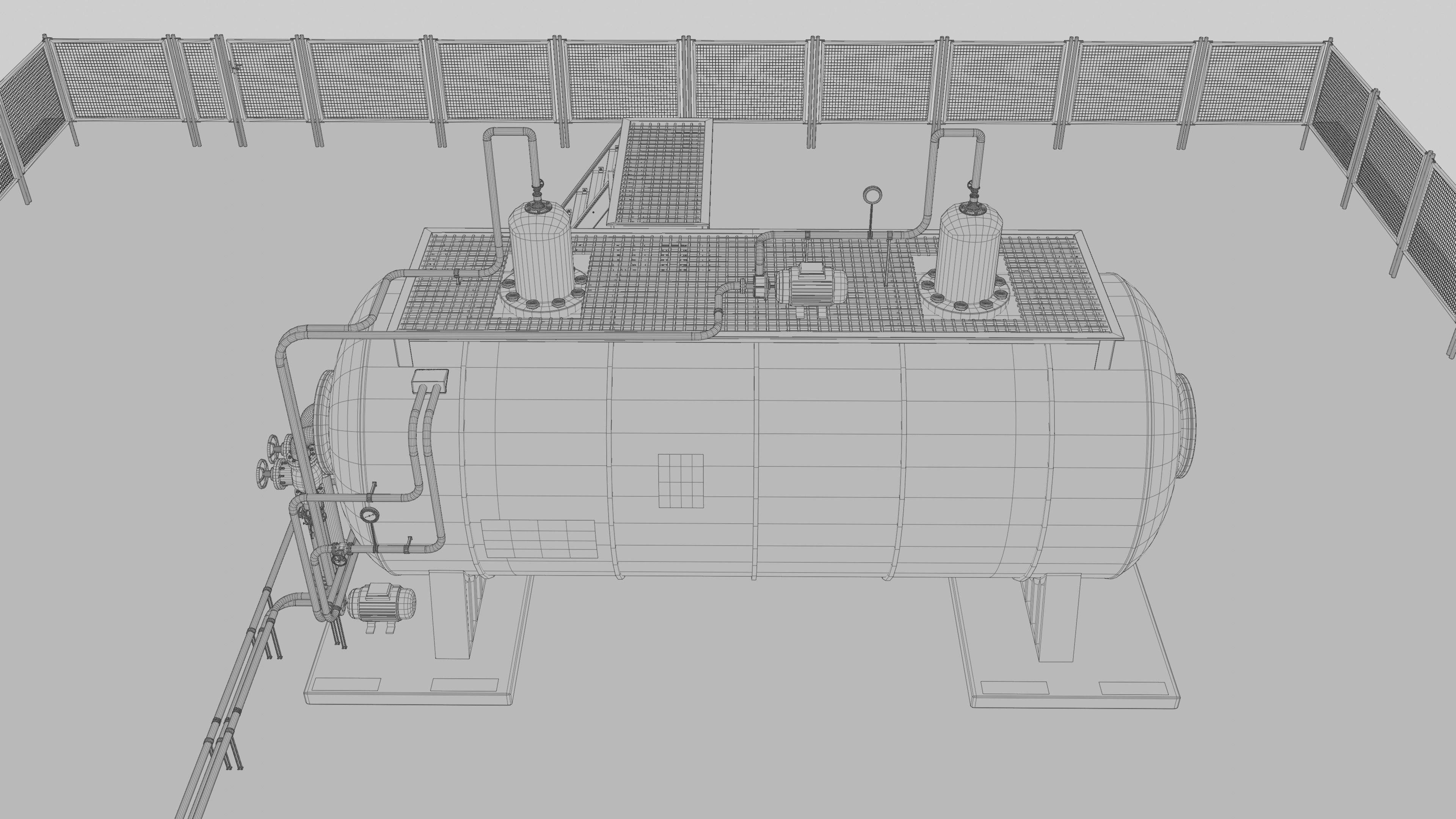 Steam Boiler Refinery Industrial 3D model | CGTrader