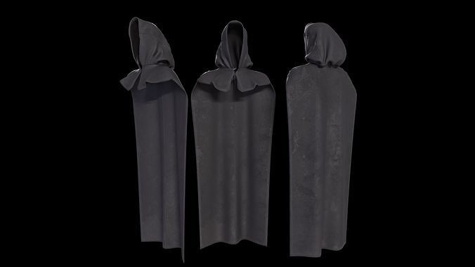 3D model hood cloak VR / AR / low-poly | CGTrader