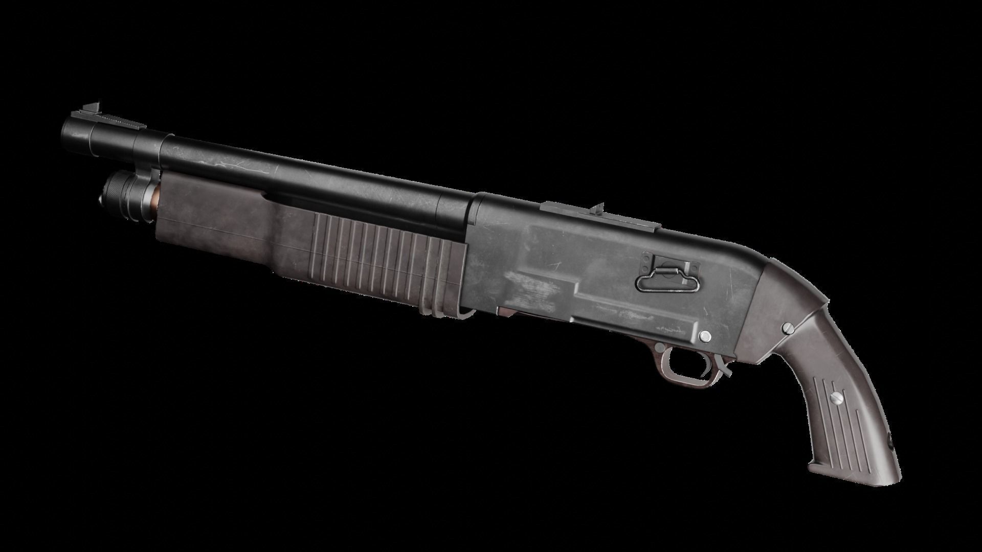 3D model KS-23M Soviet Shotgun VR / AR / low-poly | CGTrader