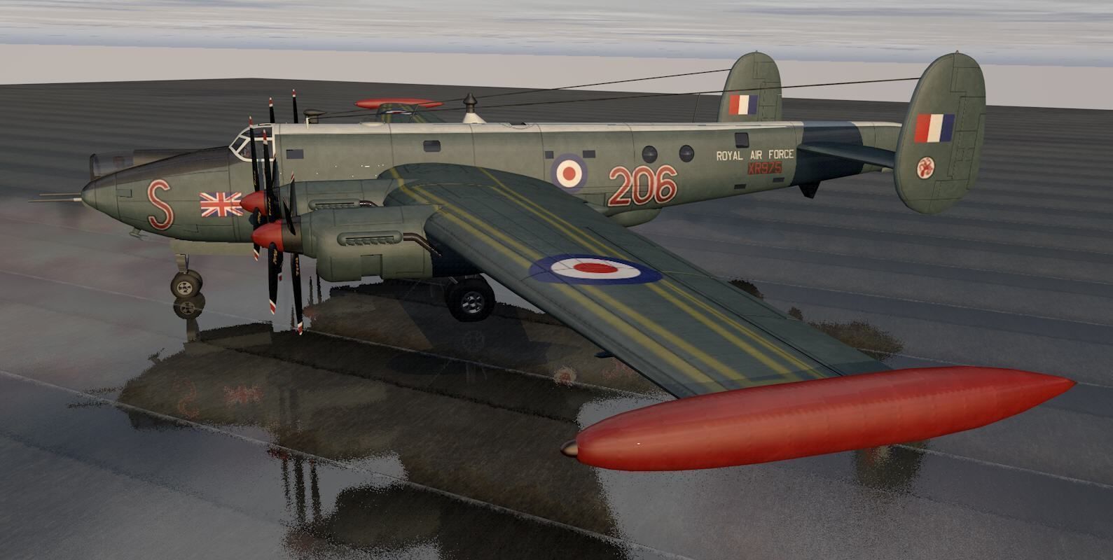 Avro 716 Shackleton MR3 3D model | CGTrader