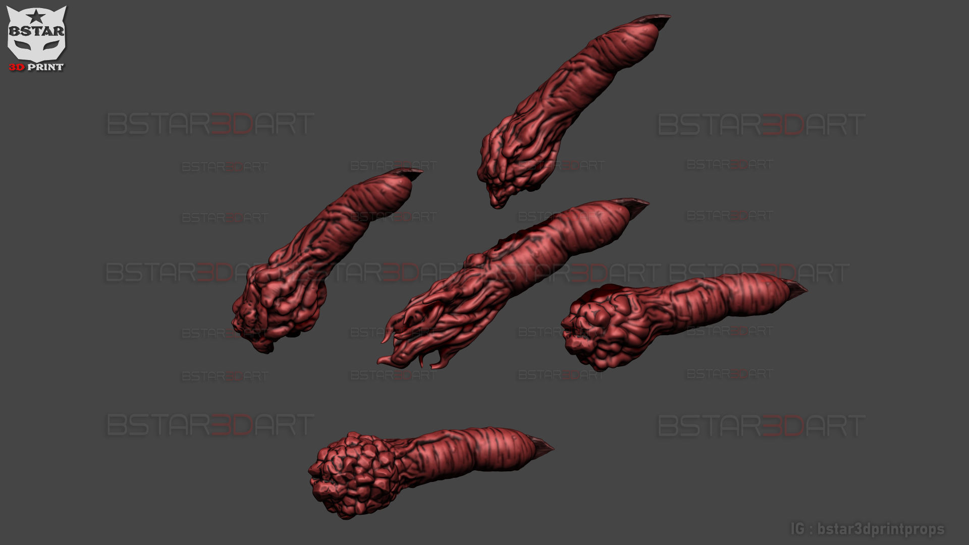 Sukuna Fingers High Quality - Jujutsu Kaisen 3D model 3D printable ...
